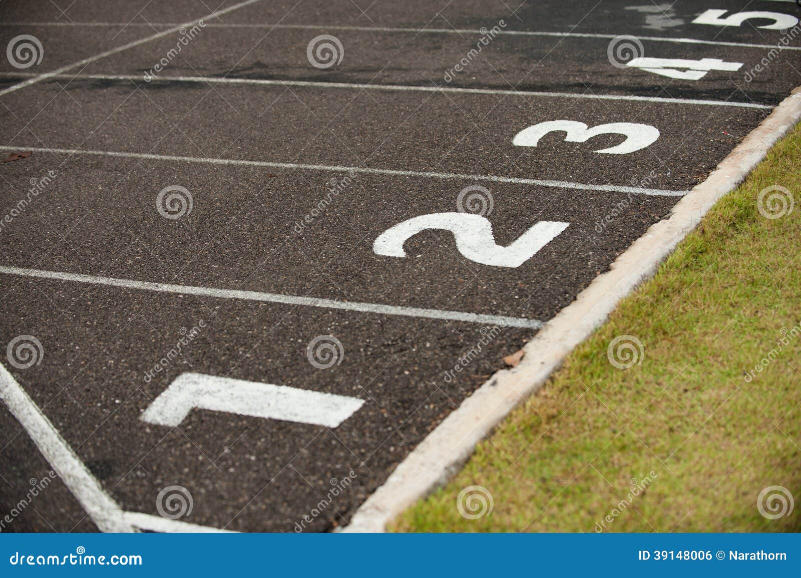 Start Line on Running Track Stock Photo - Image of athlete, competition ...