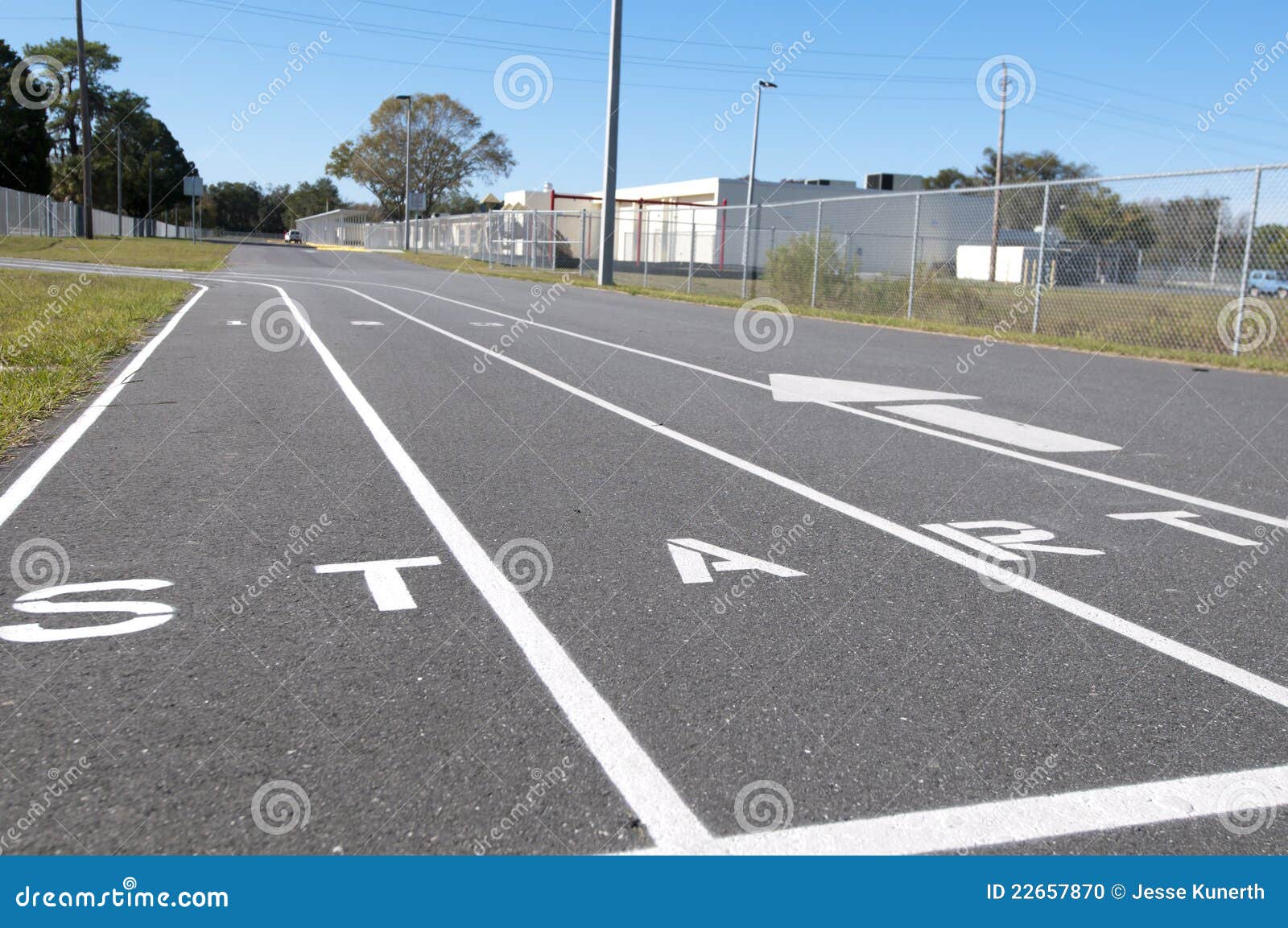 Start Line at Track stock photo. Image of school, white - 22657870
