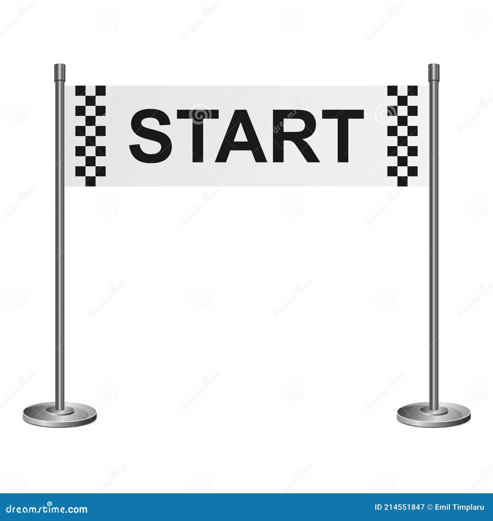 Start Line Vector Design Illustration Stock Vector - Illustration of ...