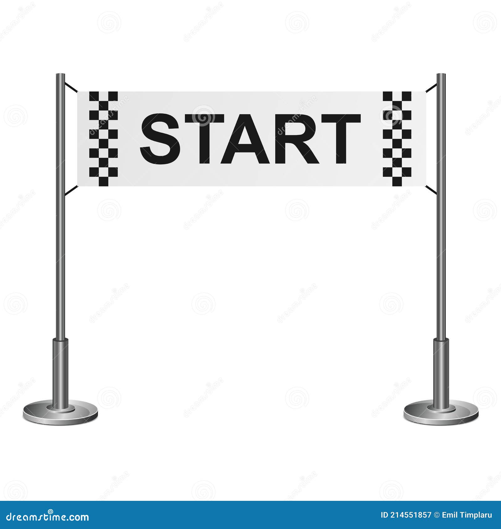 Start Line Vector Design Illustration Stock Vector - Illustration of ...