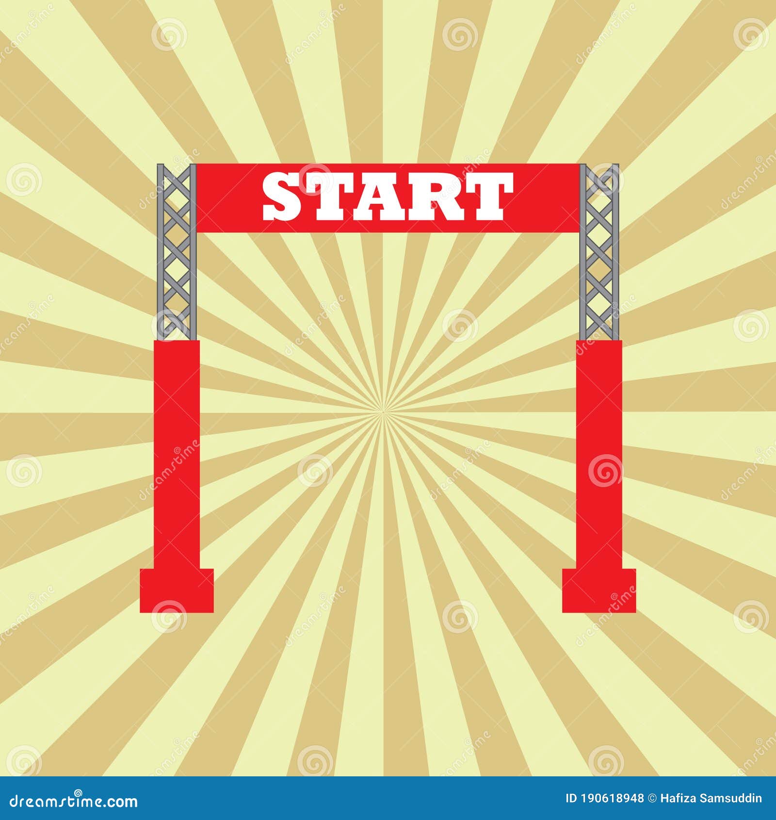 Start Line. Vector Illustration Decorative Design Stock Vector ...