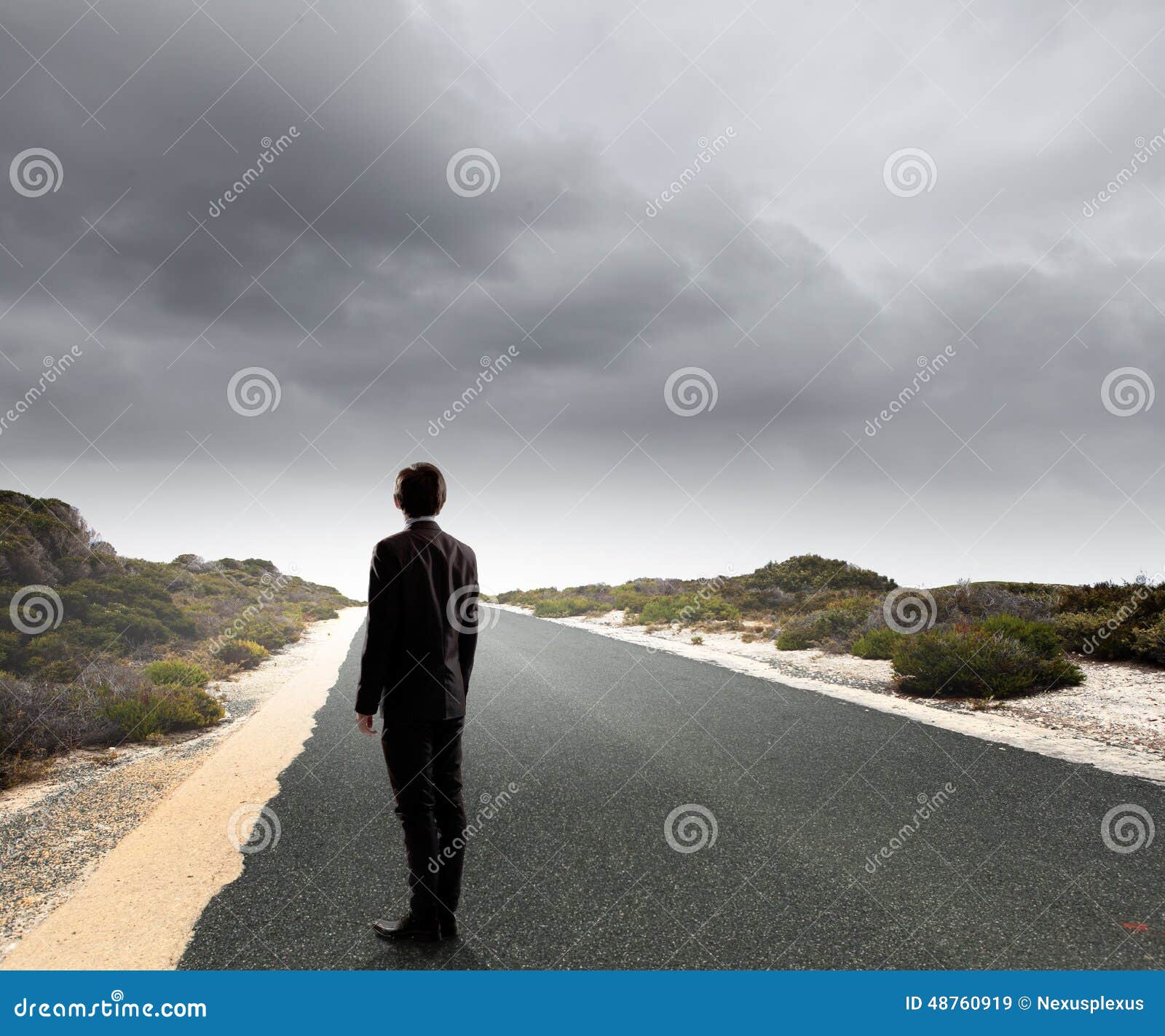 At the start of long way stock image. Image of opportunity - 48760919