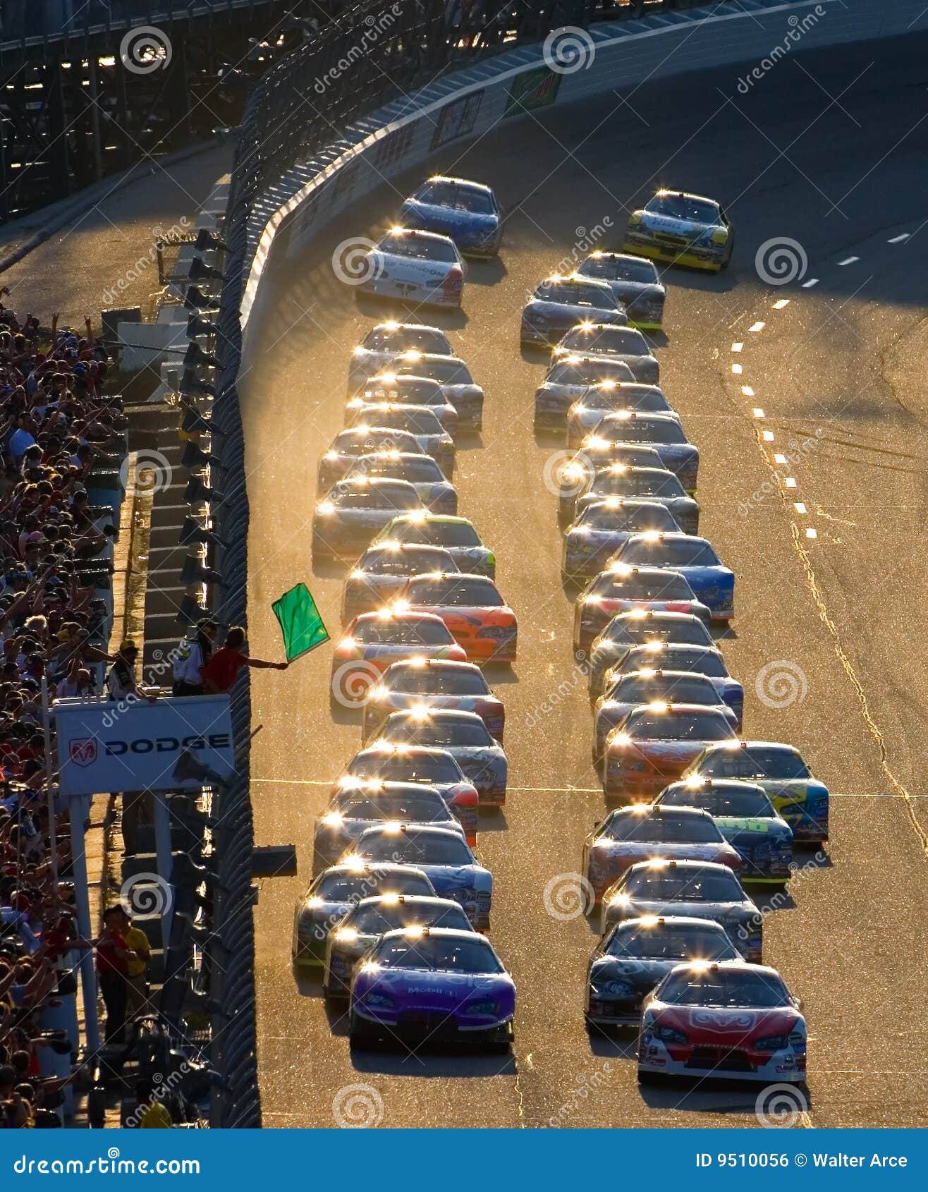 Start of a NASCAR Race editorial photo. Image of professional - 9510056