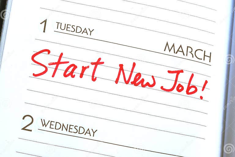 Start a new job stock image. Image of schedule, opportunity - 21661599