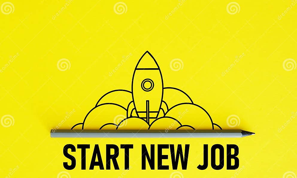Start New Job is Shown Using the Text. Let S Get Started Stock Image ...