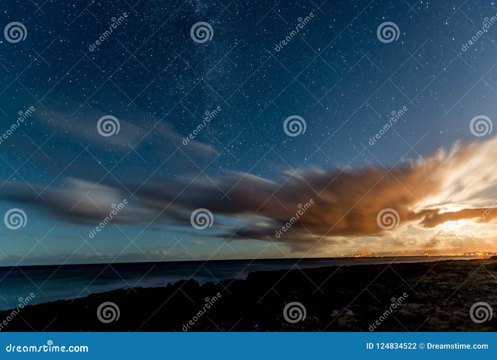 Start Night stock photo. Image of milky, start, night - 124834522