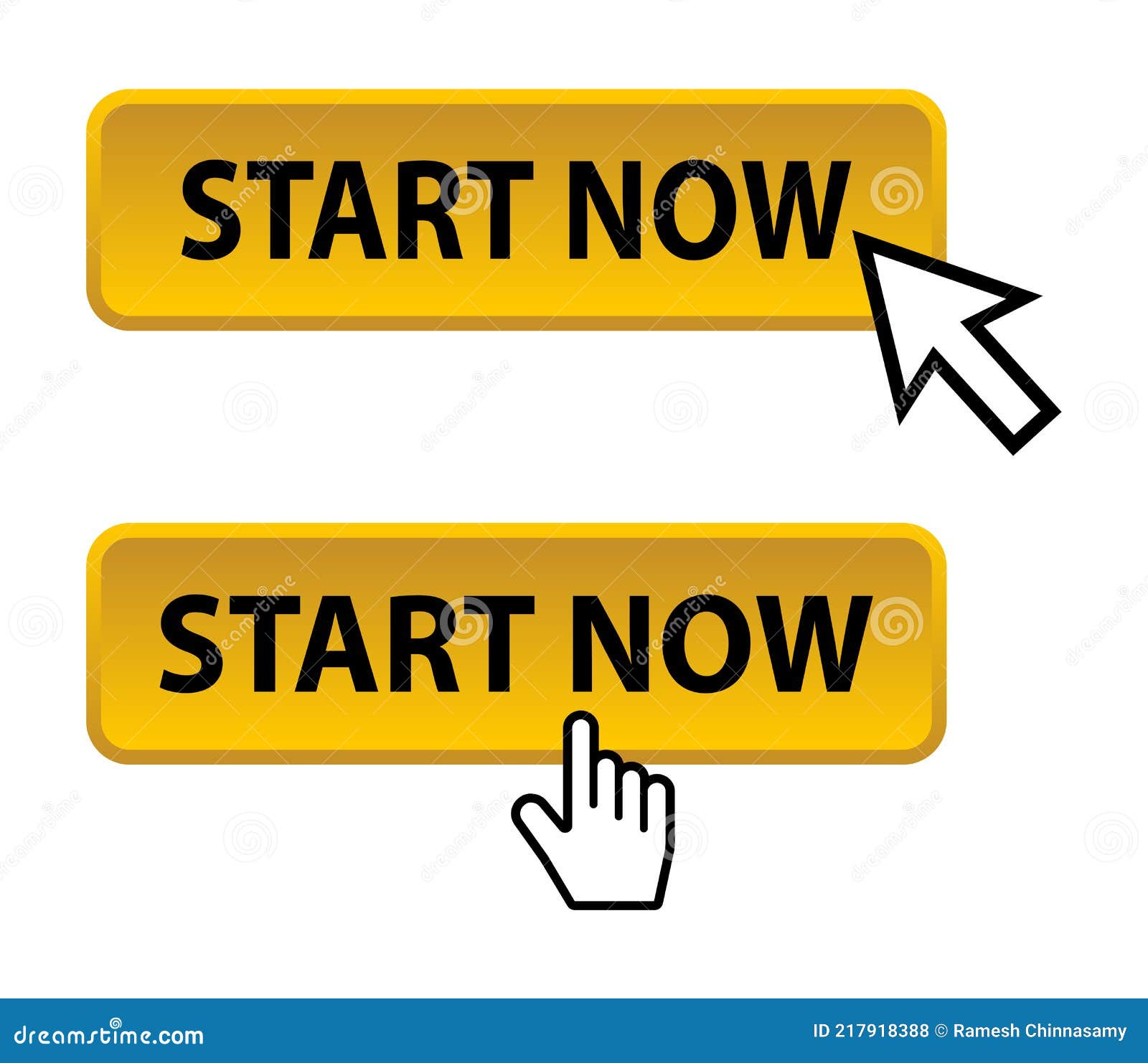 Start now button stock vector. Illustration of customer - 217918388