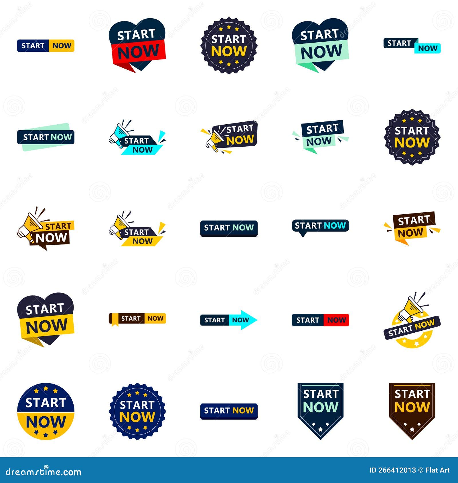 Start Now 25 Eye Catching Typographic Banners for Boosting Engagement ...