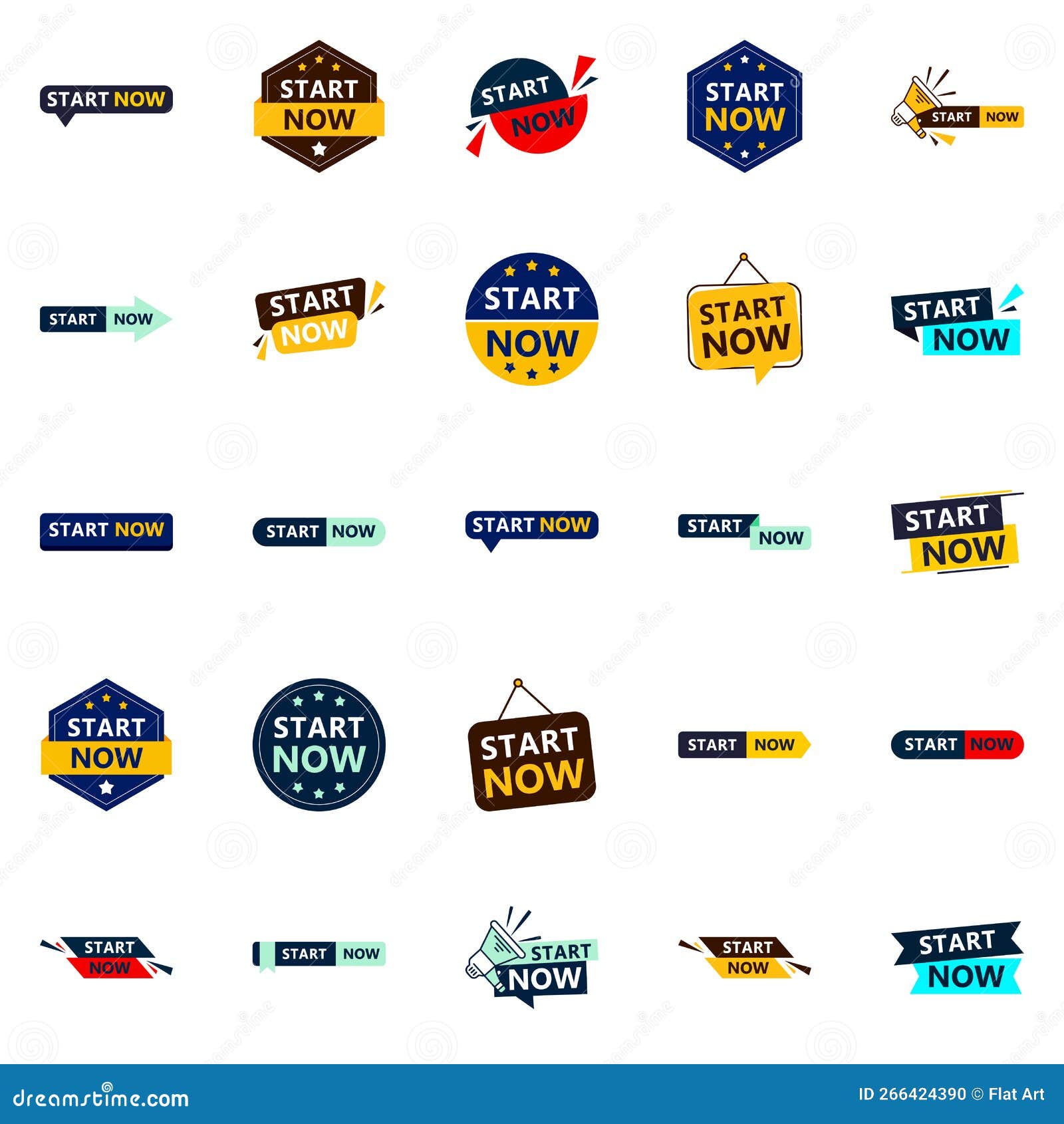 Start Now 25 Modern Typographic Elements for Promoting Starting in a ...