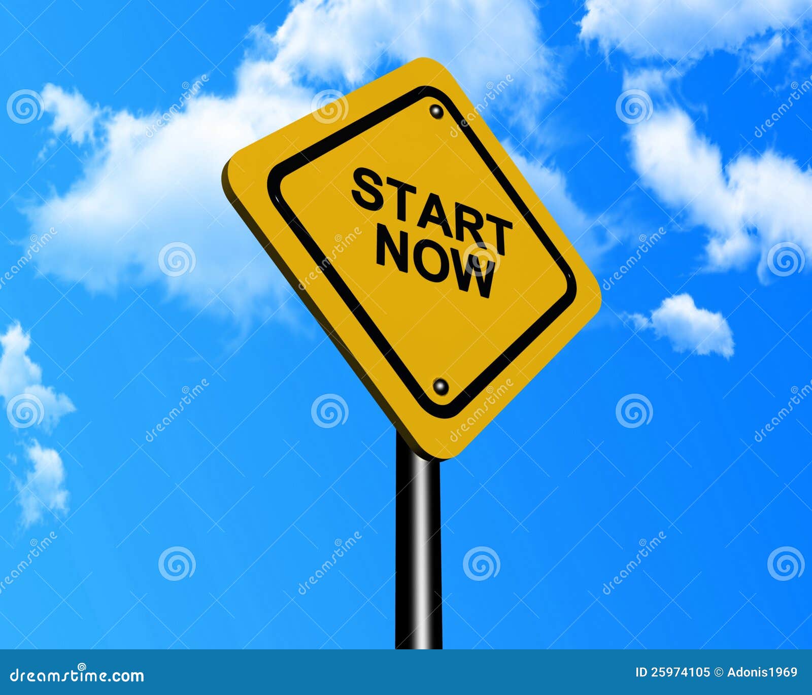 Start now sign stock illustration. Illustration of business - 25974105
