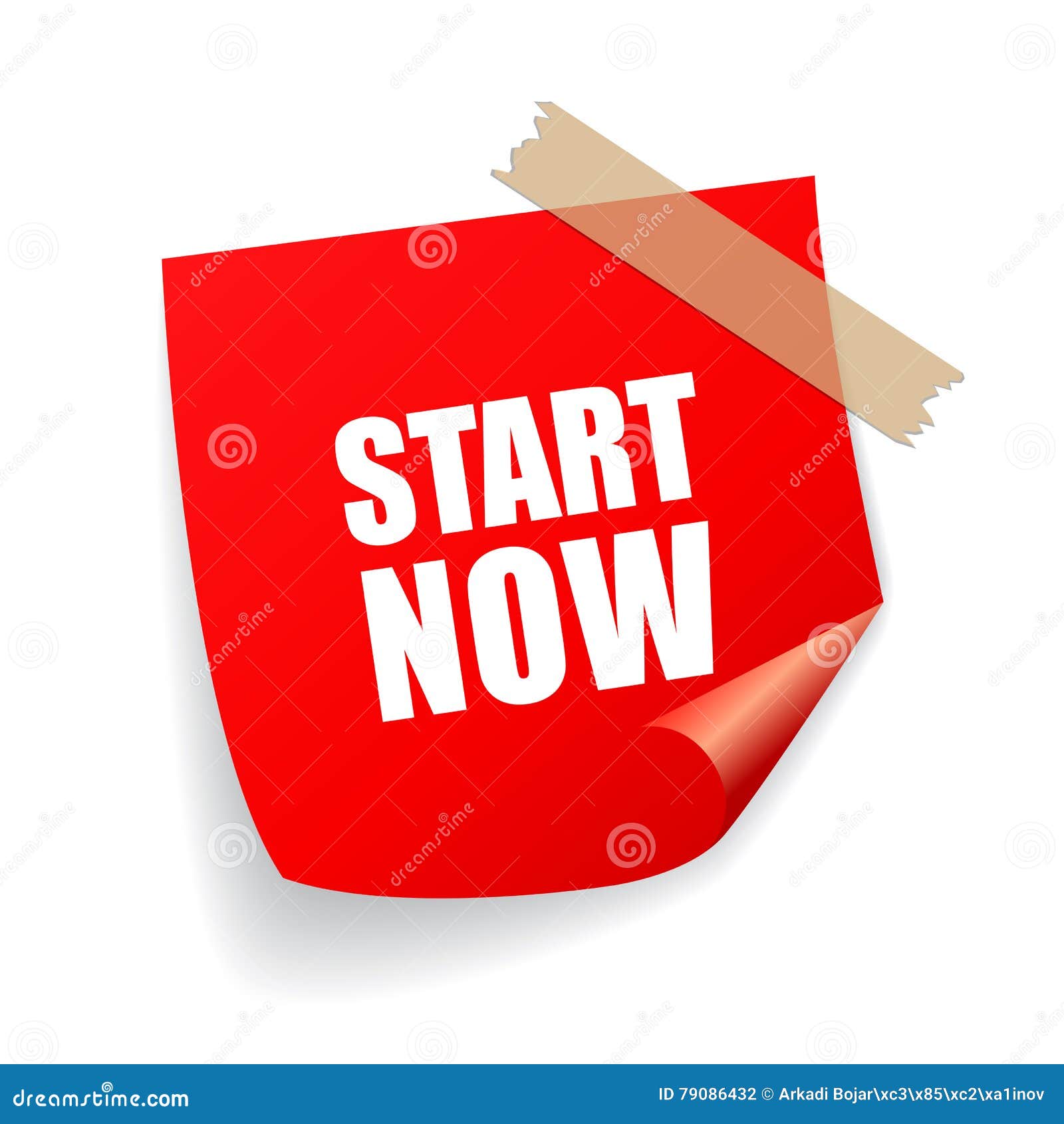 Start now sticker stock vector. Illustration of life - 79086432