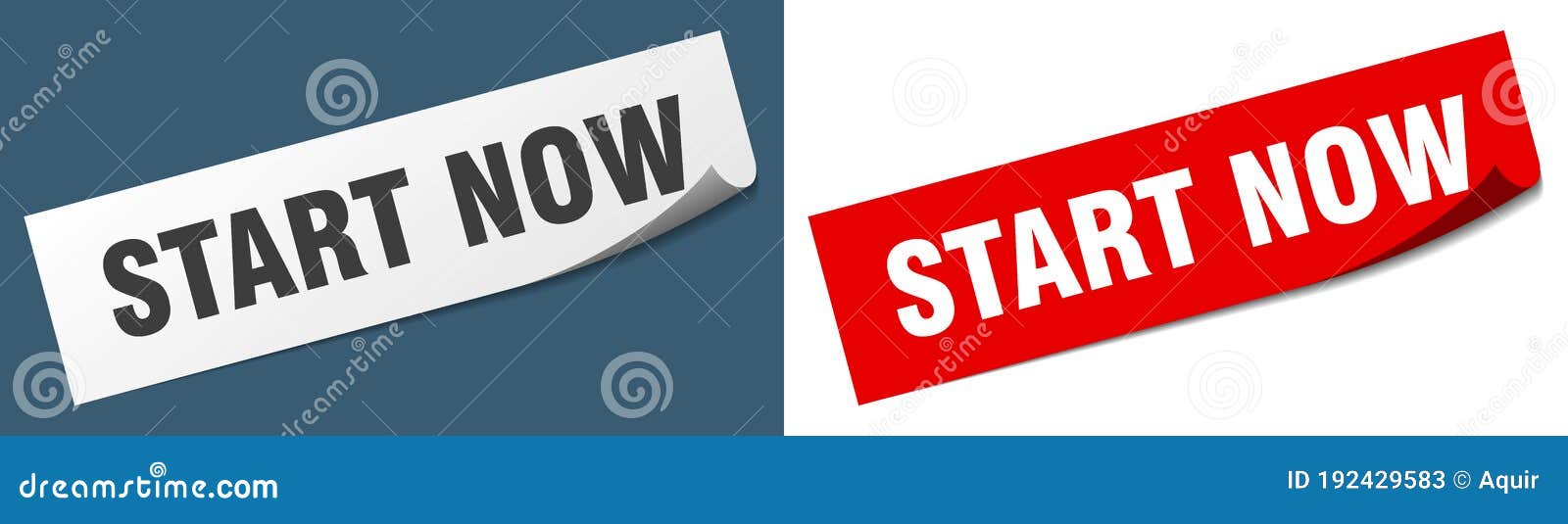Start Now Sticker. Start Now Sign Set Stock Vector - Illustration of ...