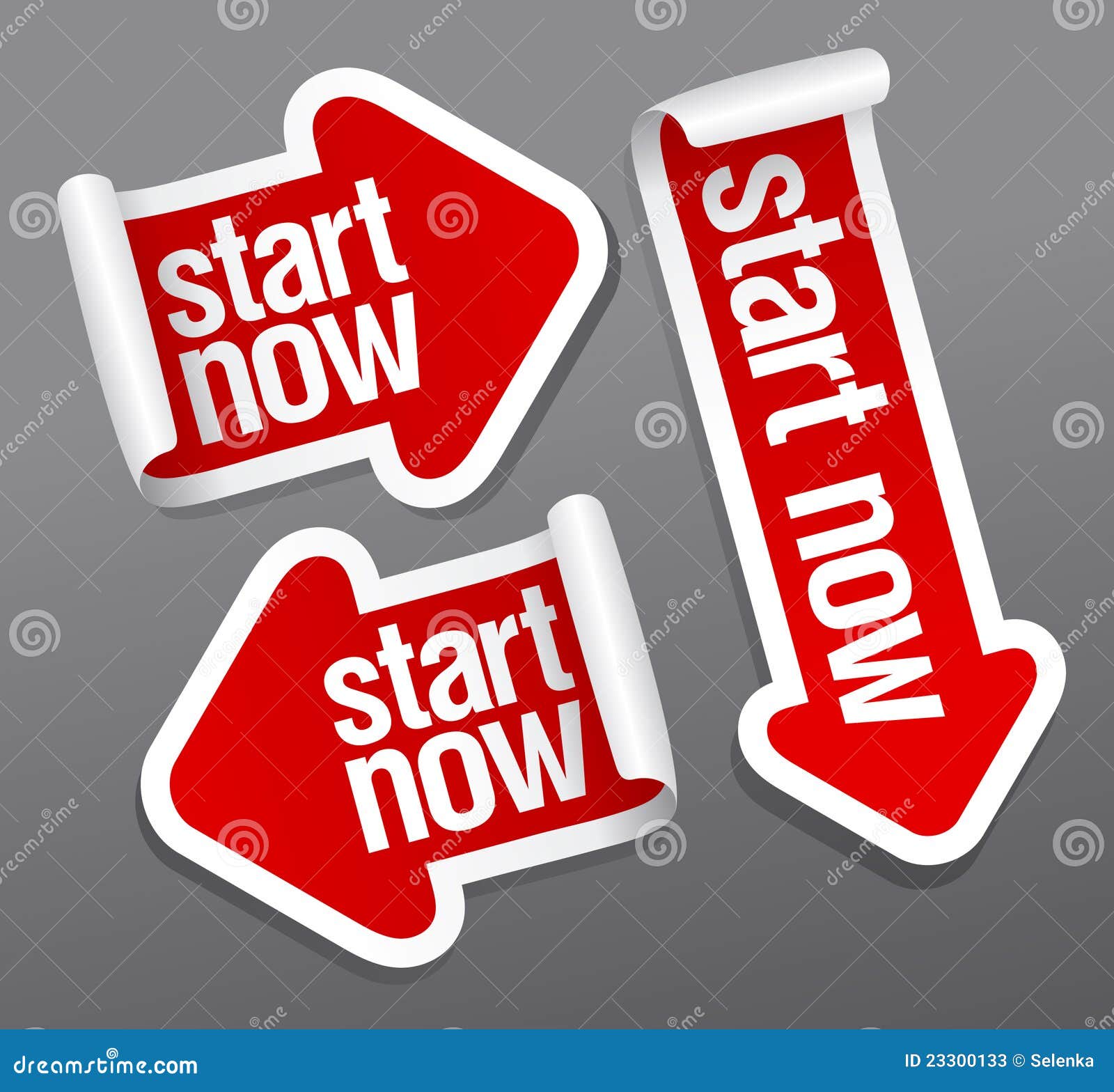 Start now stickers. stock vector. Illustration of download - 23300133