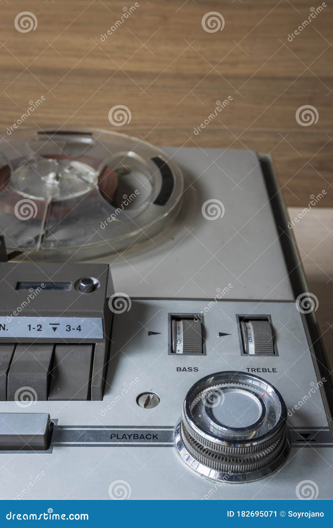 Start of Old Tape Recorder, Play, Pause, Rewind, Man Playing Stock ...