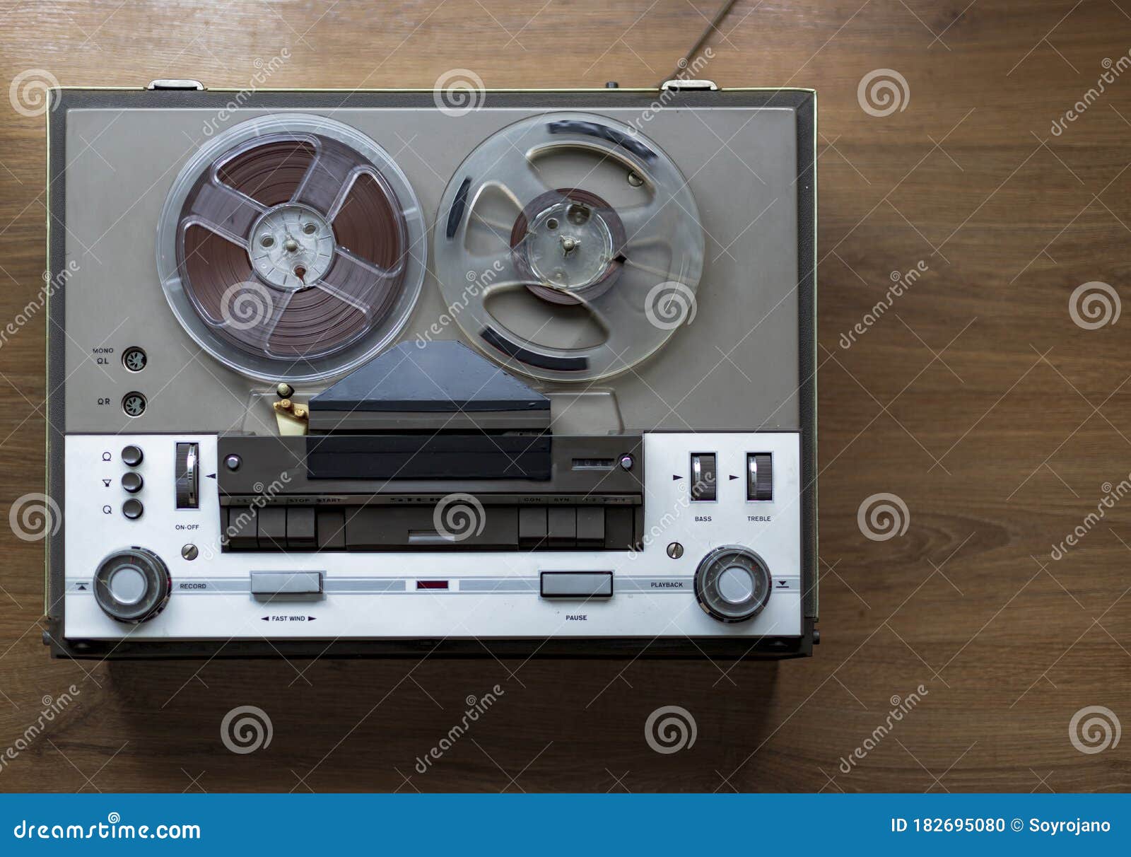 Start of Old Tape Recorder, Play, Pause, Rewind, Man Playing Stock ...
