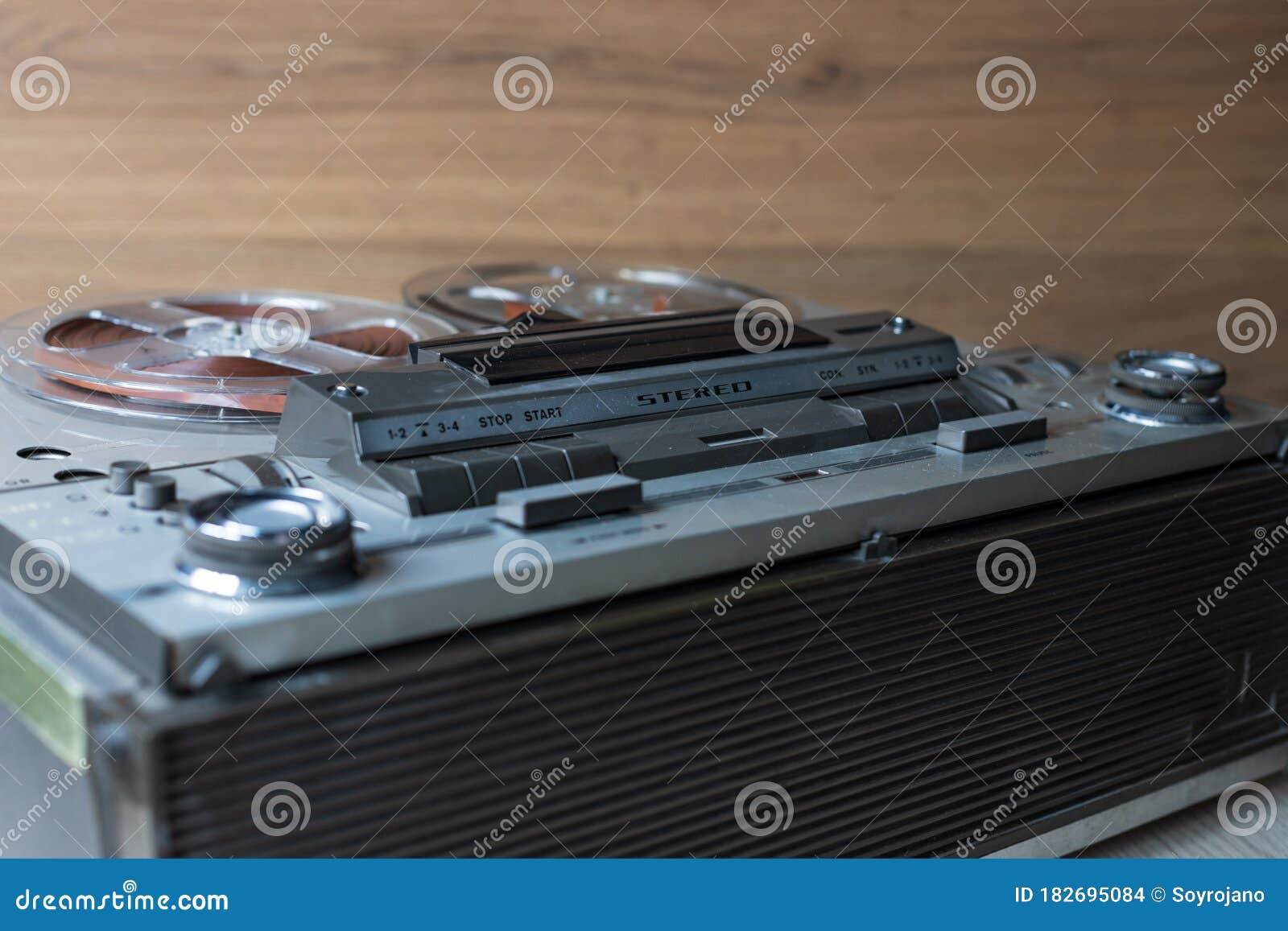 Start of Old Tape Recorder, Play, Pause, Rewind, Man Playing Stock ...