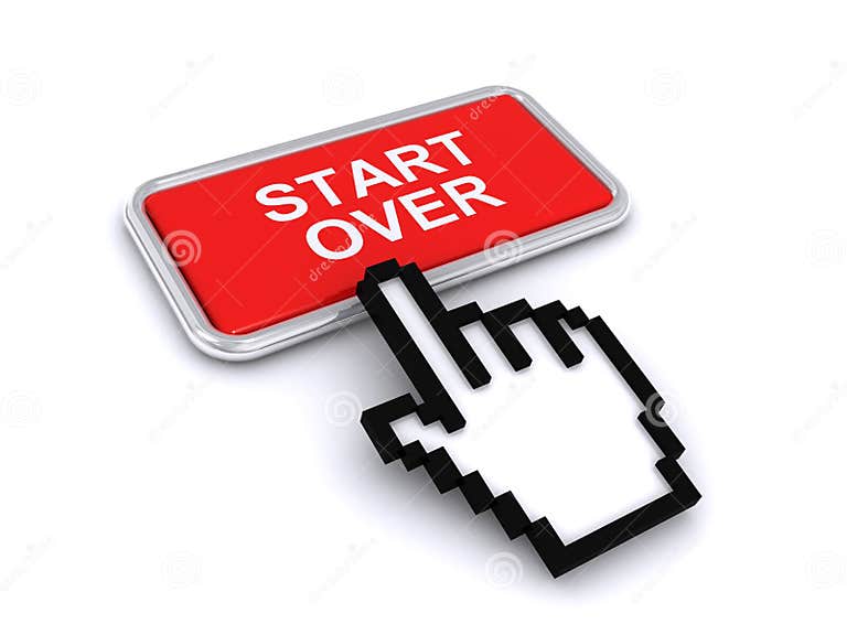 Start over button stock illustration. Illustration of digital - 110823556