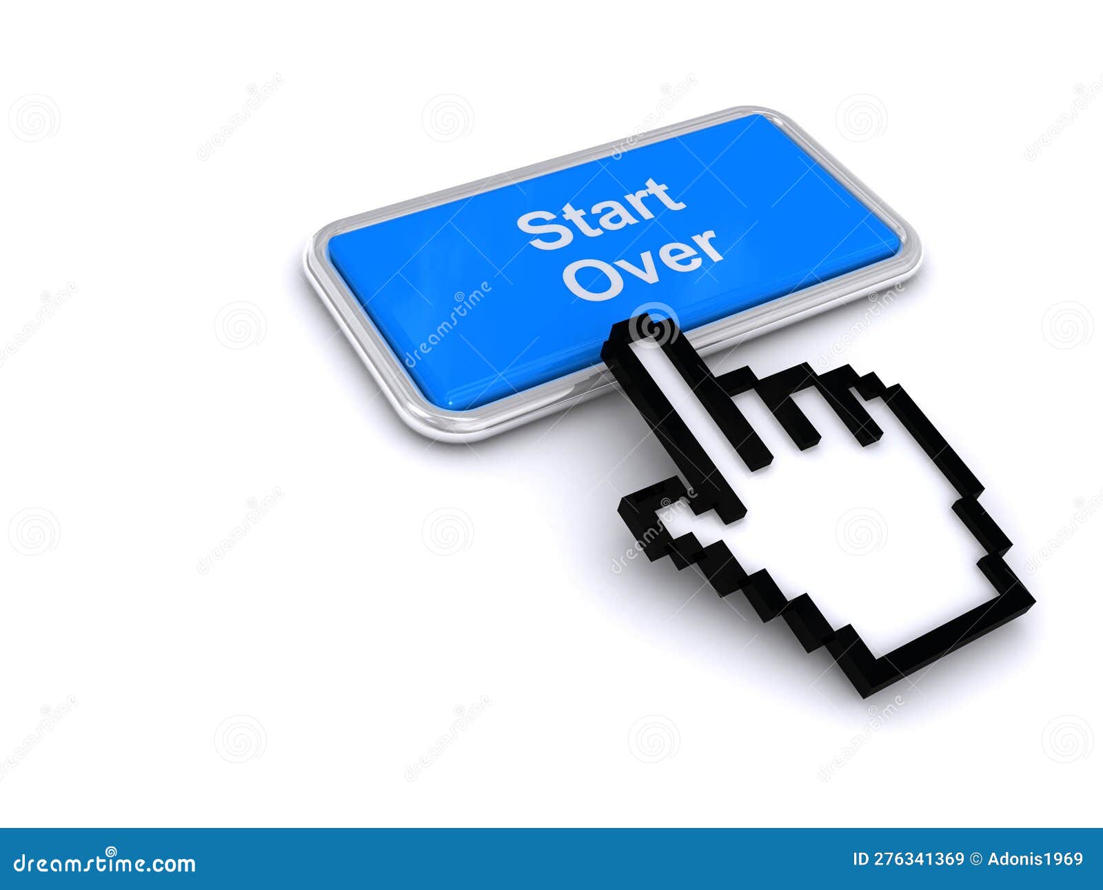 Start over button on white stock image. Image of text - 276341369