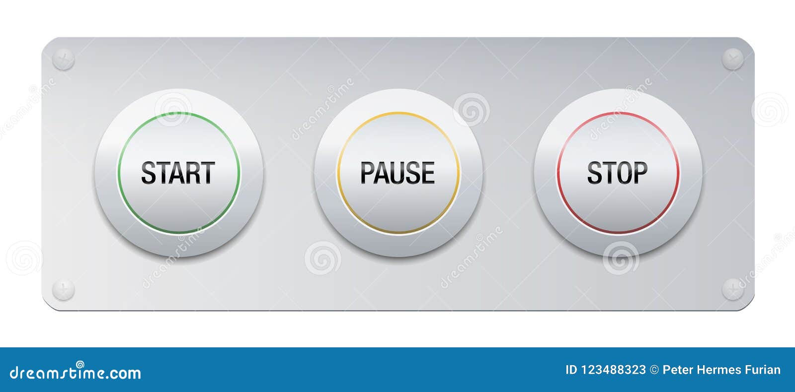 Start, Pause, Stop, Button Royalty-Free Stock Photography ... Start, Pause, Stop, Button Royalty-Free Stock Photography ...