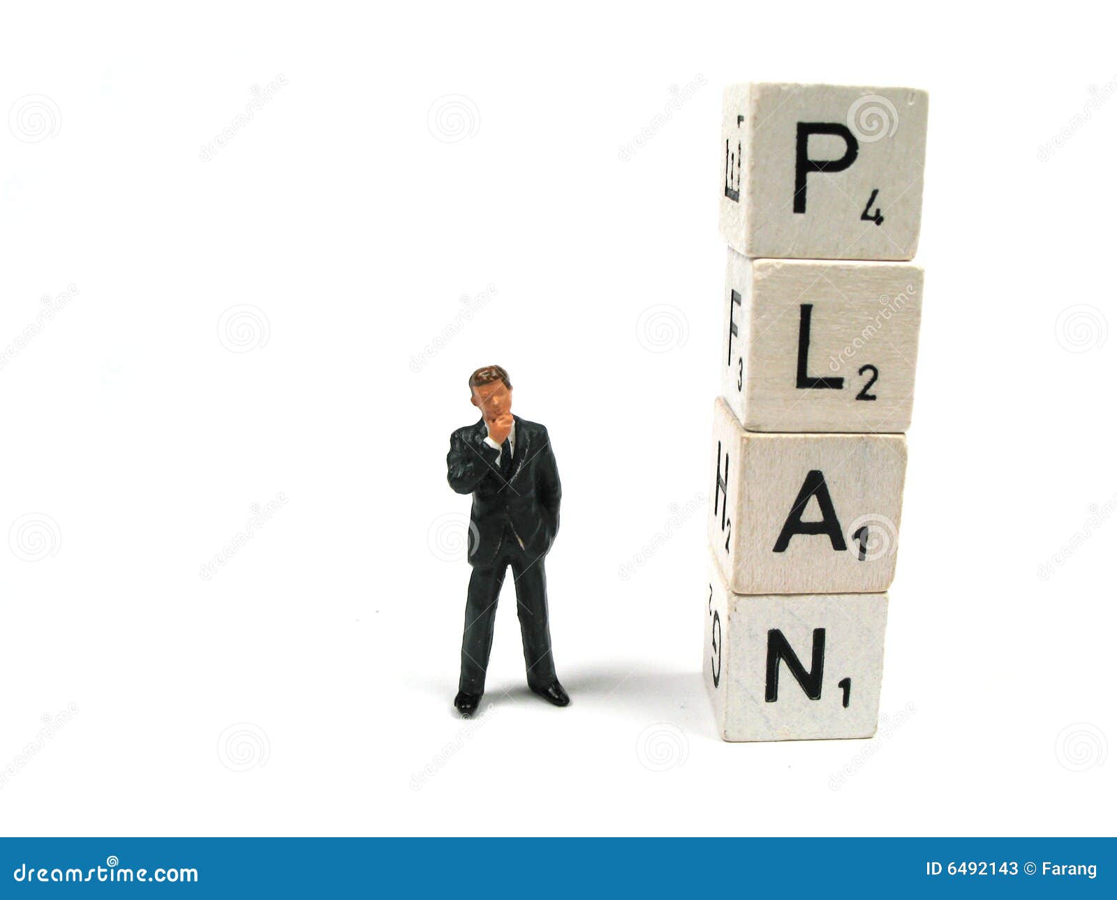 Start with a plan stock image. Image of abstract, figurine - 6492143