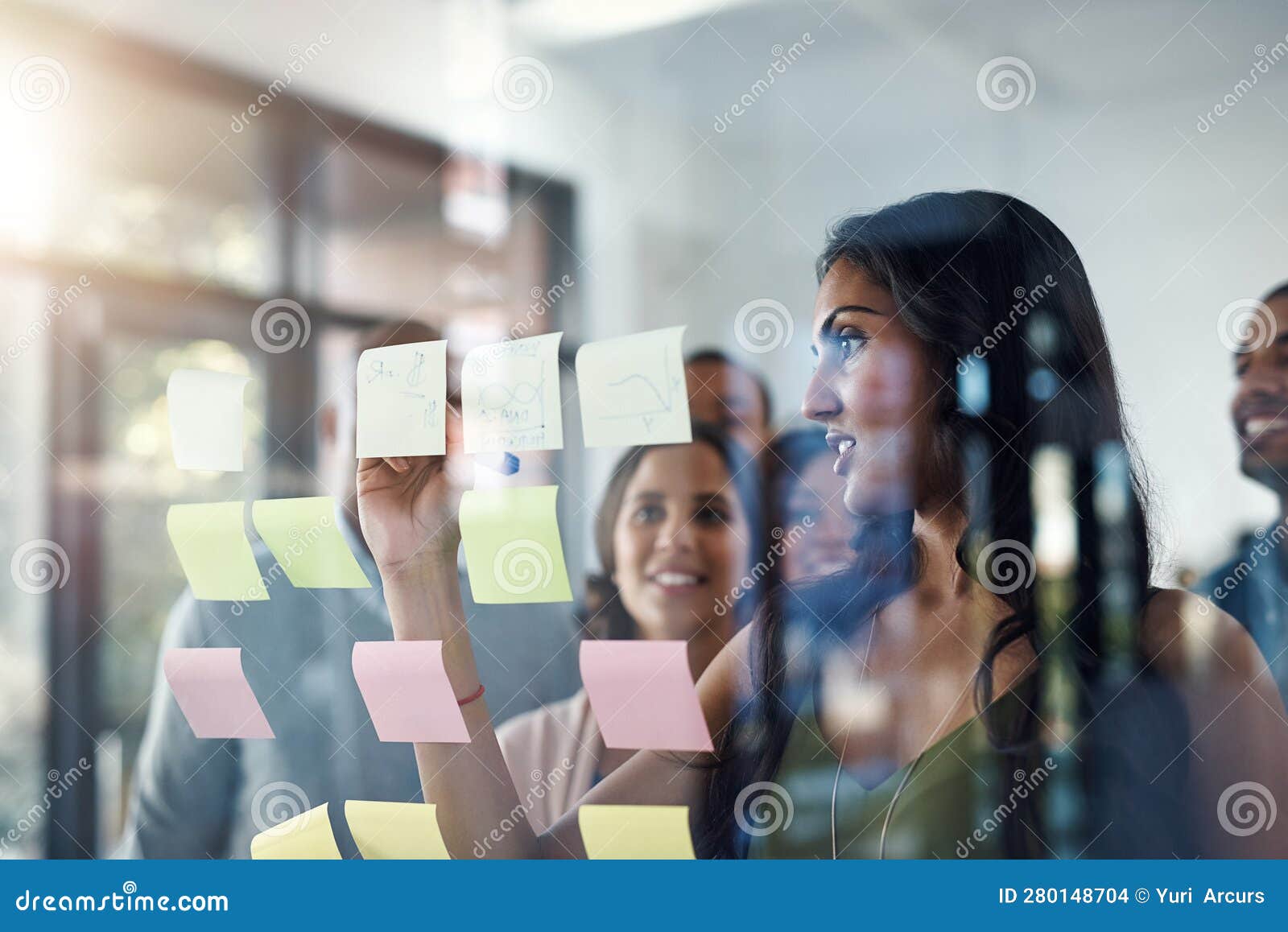 The Start of the Planning Process. a Group of Coworkers Brainstorming ...