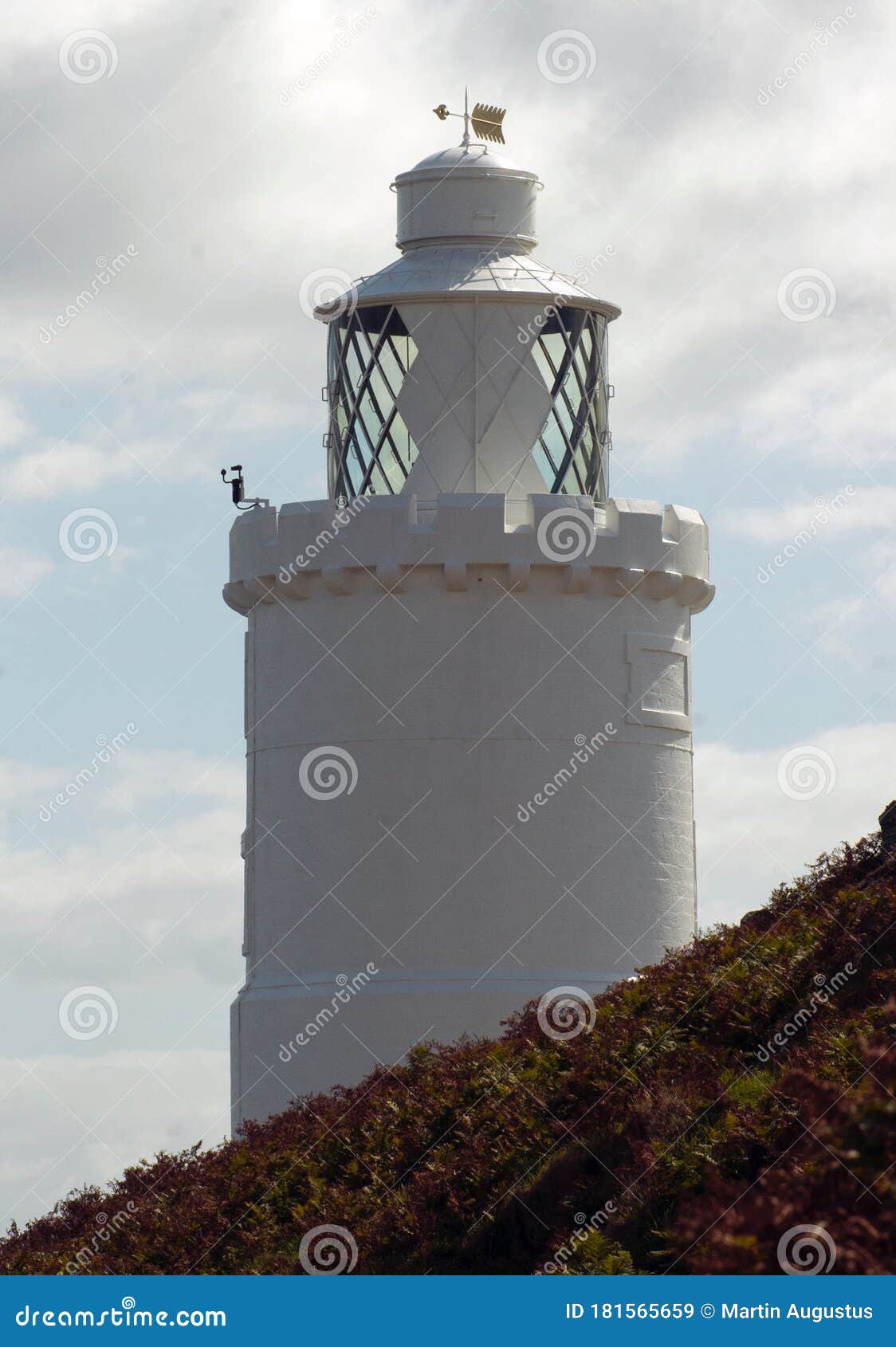 Start Point Lighthouse stock image. Image of kingsbridge - 181565659