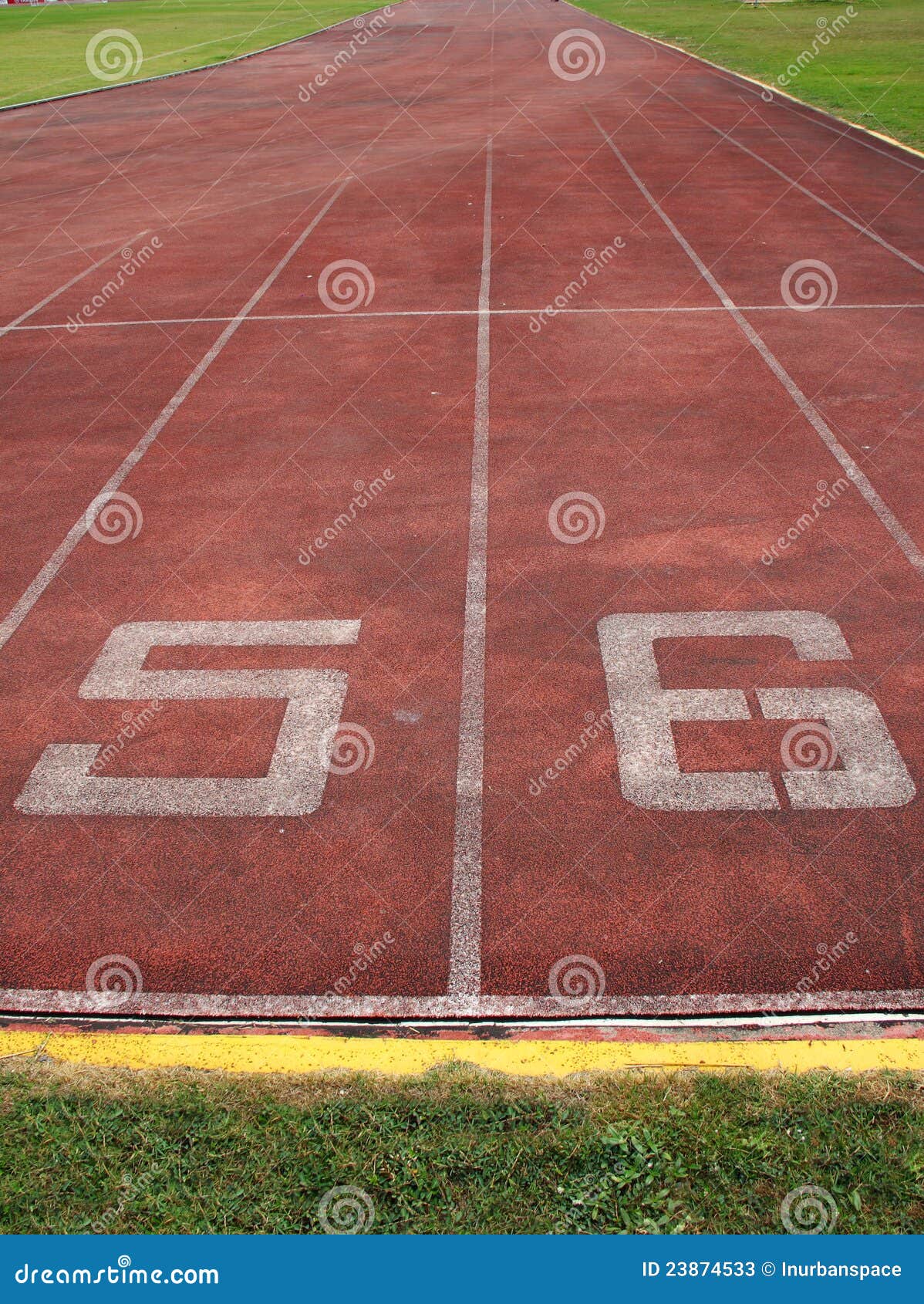 Start Point, Running Track in Stadium. Stock Image - Image of sport ...