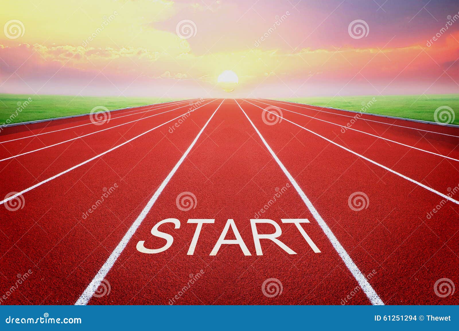 Start Point with Sunrise Background Stock Photo - Image of empty ...
