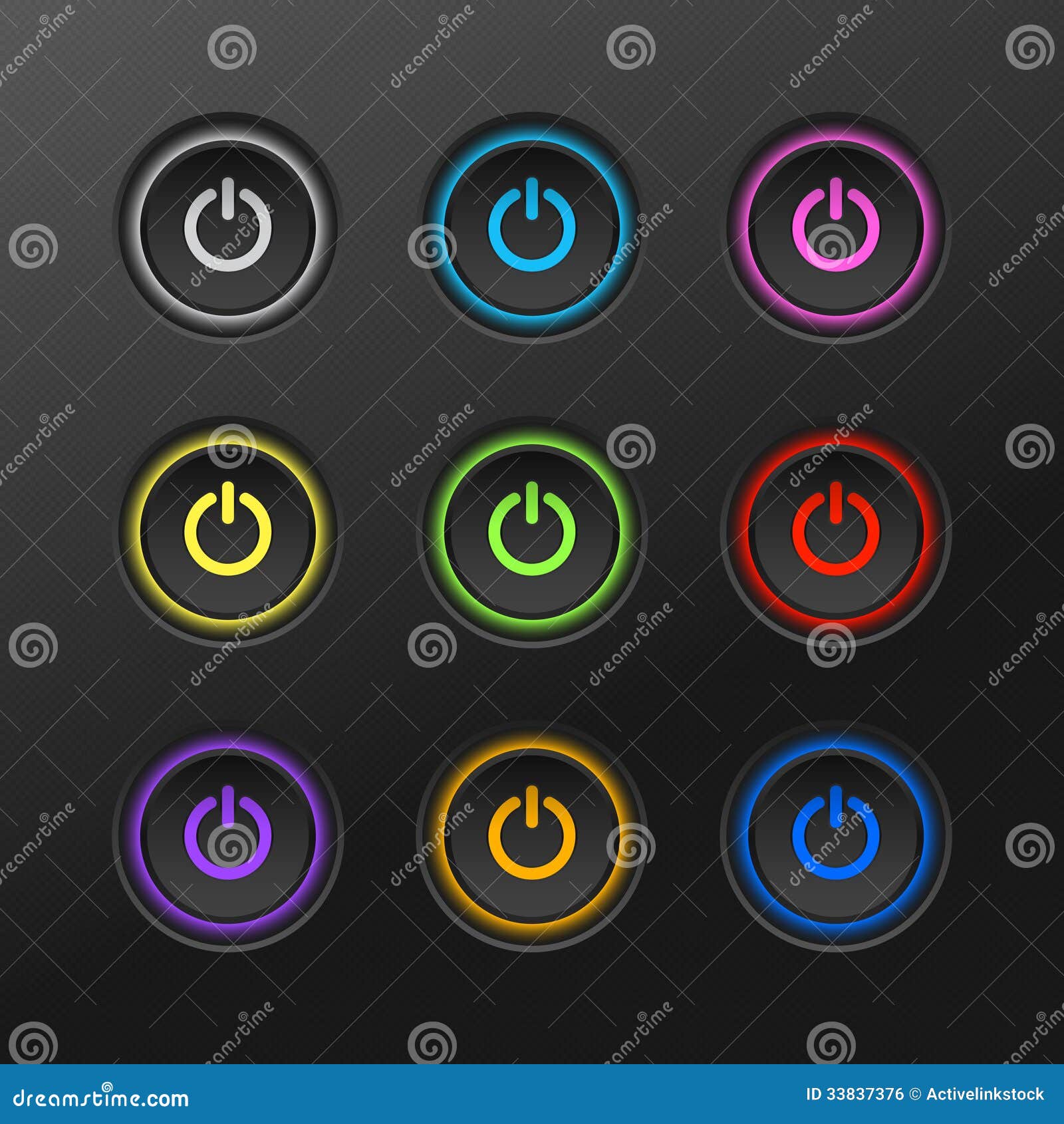 Start power button stock vector. Illustration of electricity - 33837376