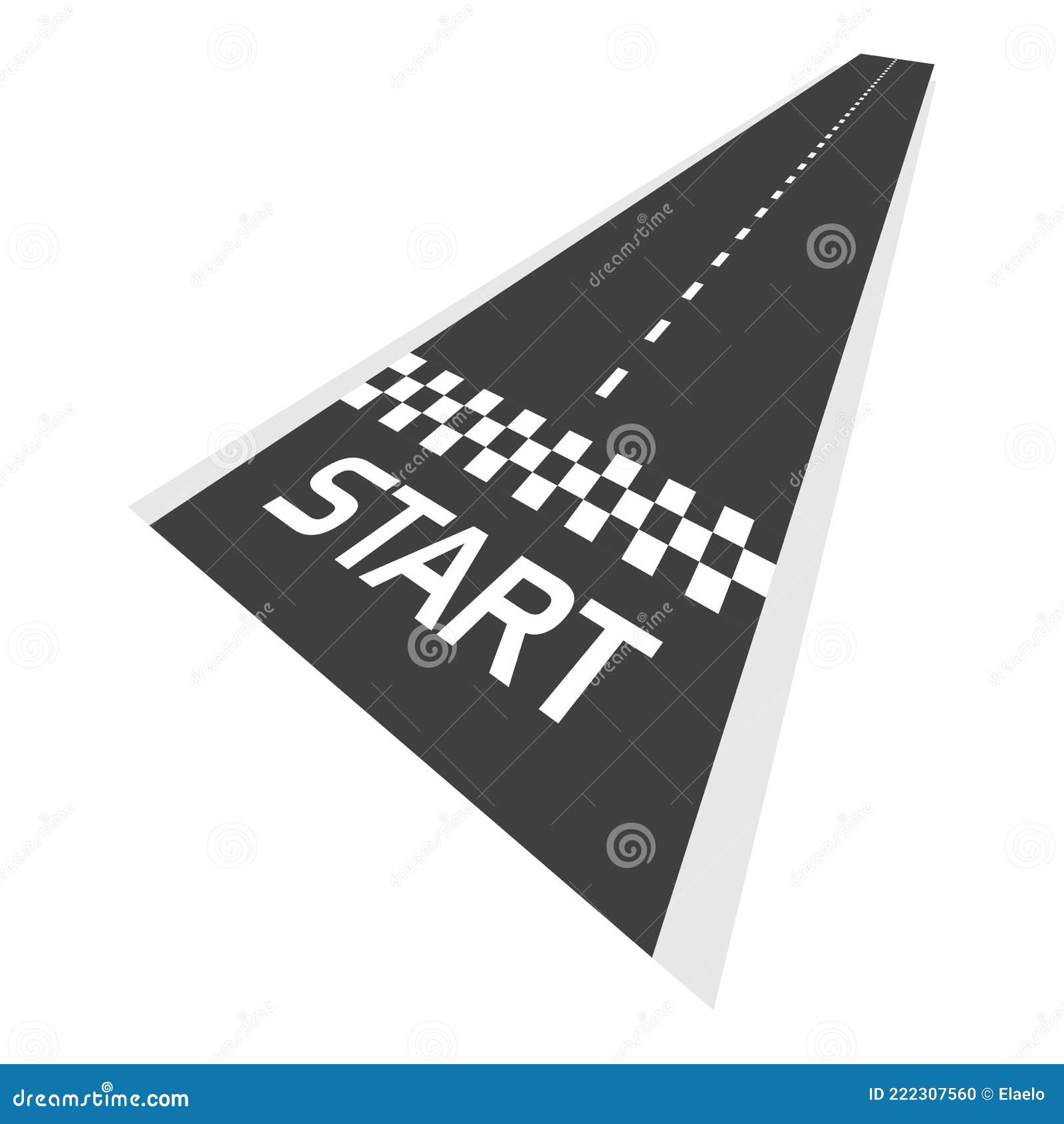 Start Race Icon, Simple Design Illustration Stock Vector - Illustration ...