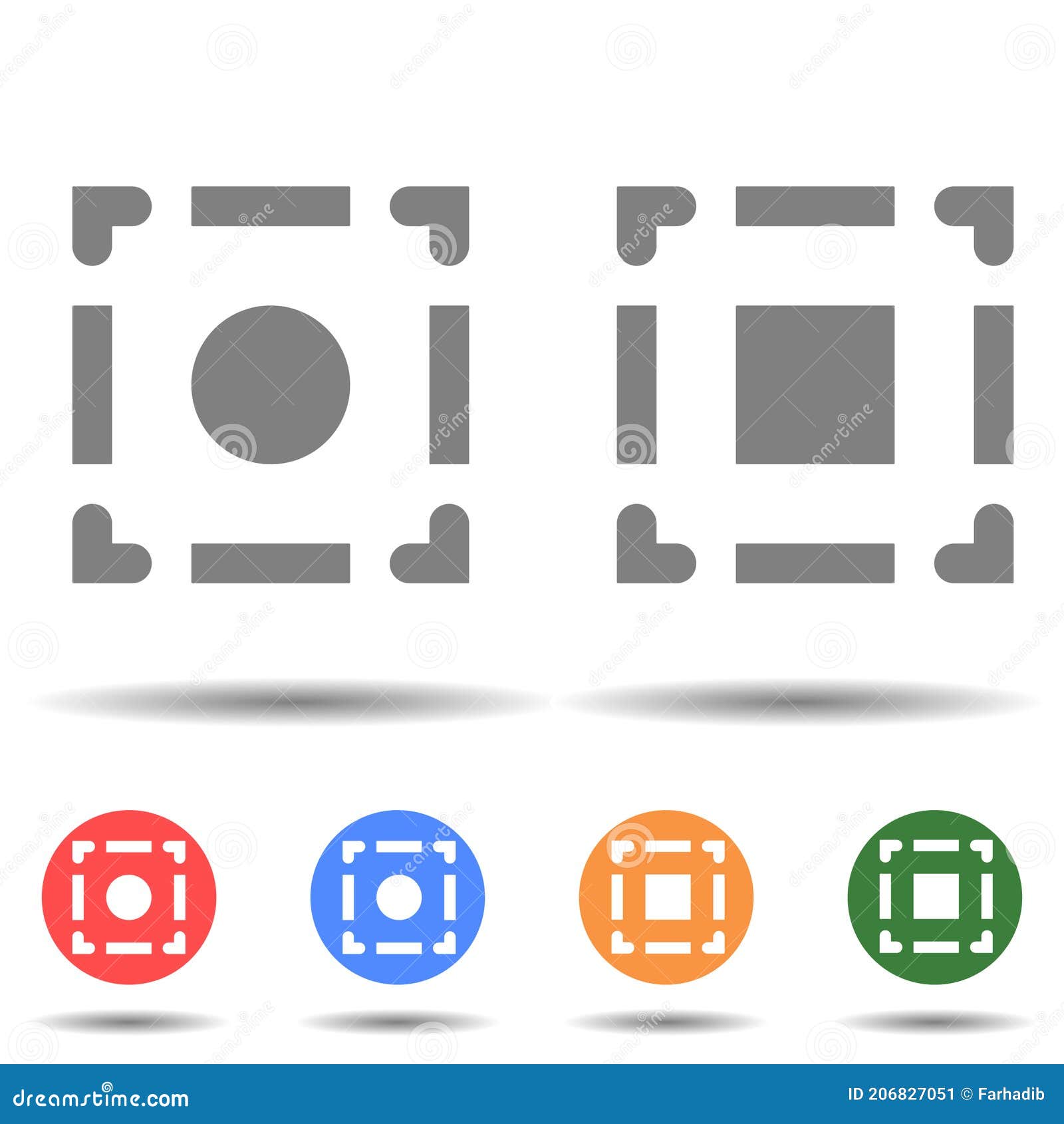 Start Record and Stop Sign Icon Vector Stock Vector - Illustration of ...