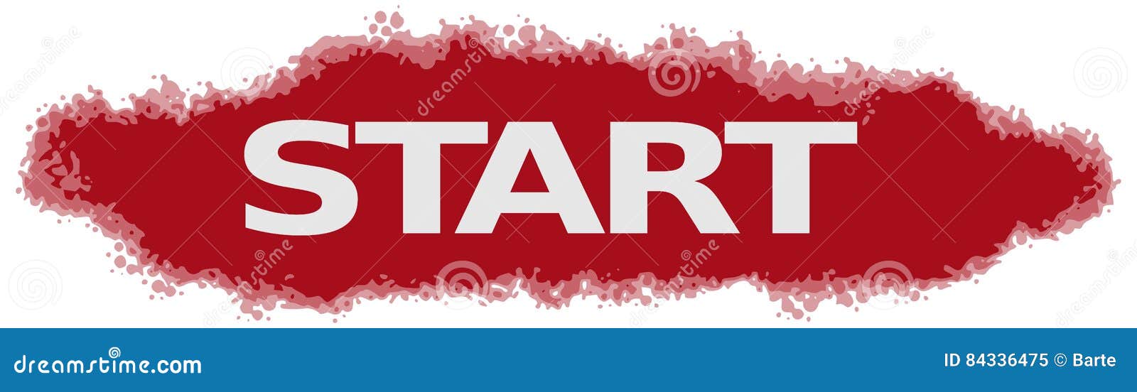 Start on a Red Colored Splatter Effect Stock Vector - Illustration of ...