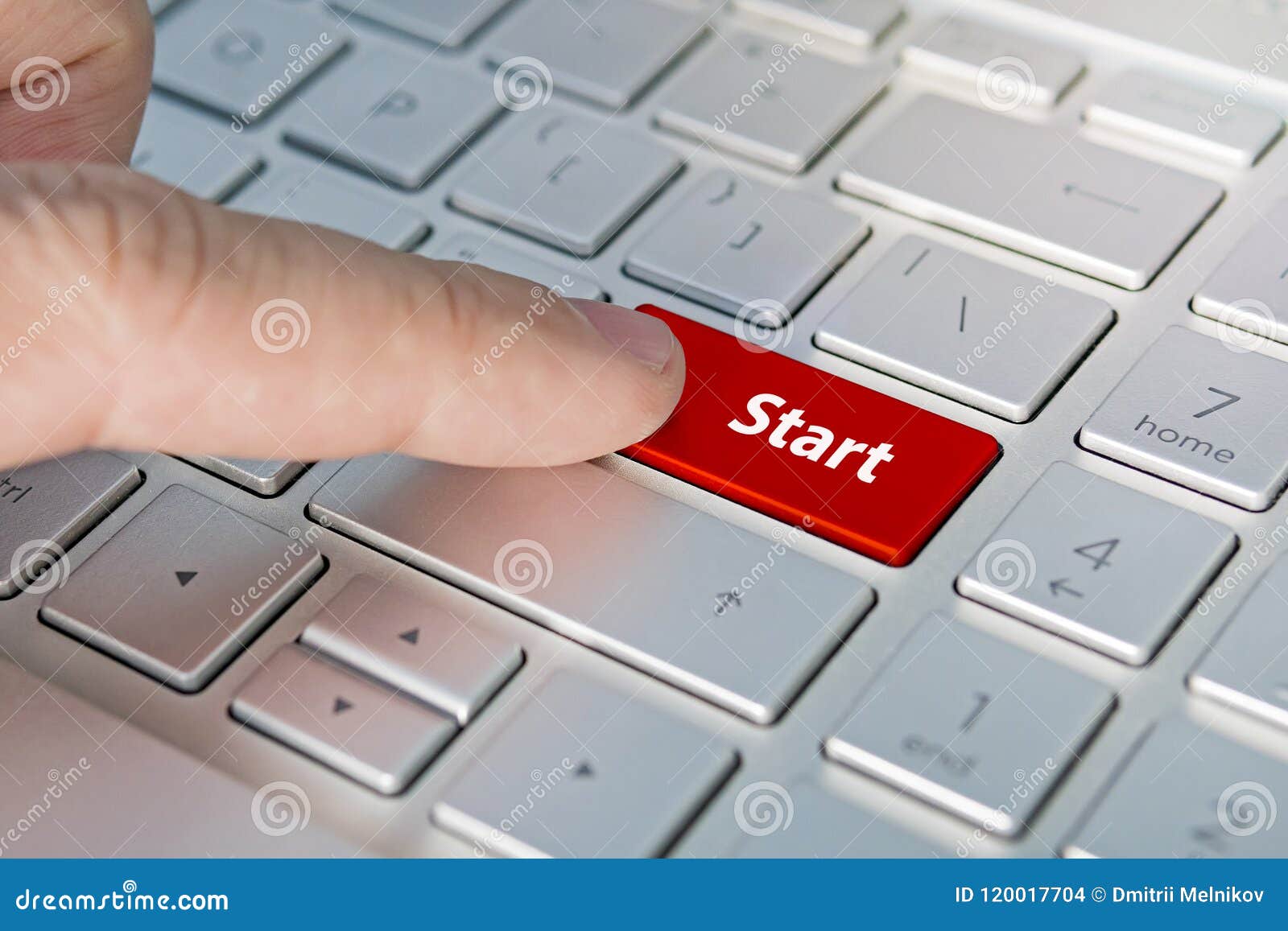 START on Red Enter Button on Black Keyboard Stock Photo - Image of ...