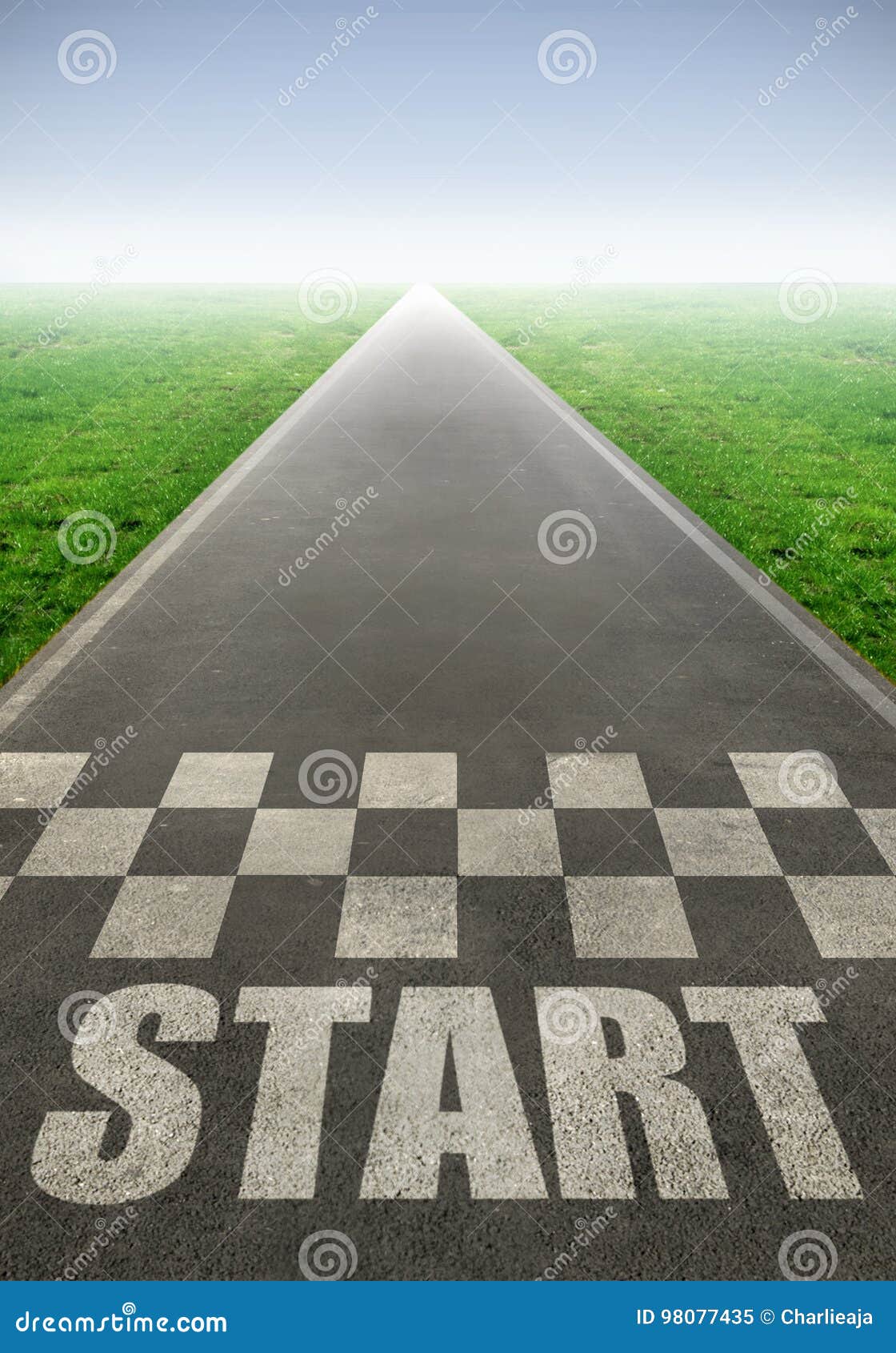 Start road stock image. Image of open, road, start, future - 98077435