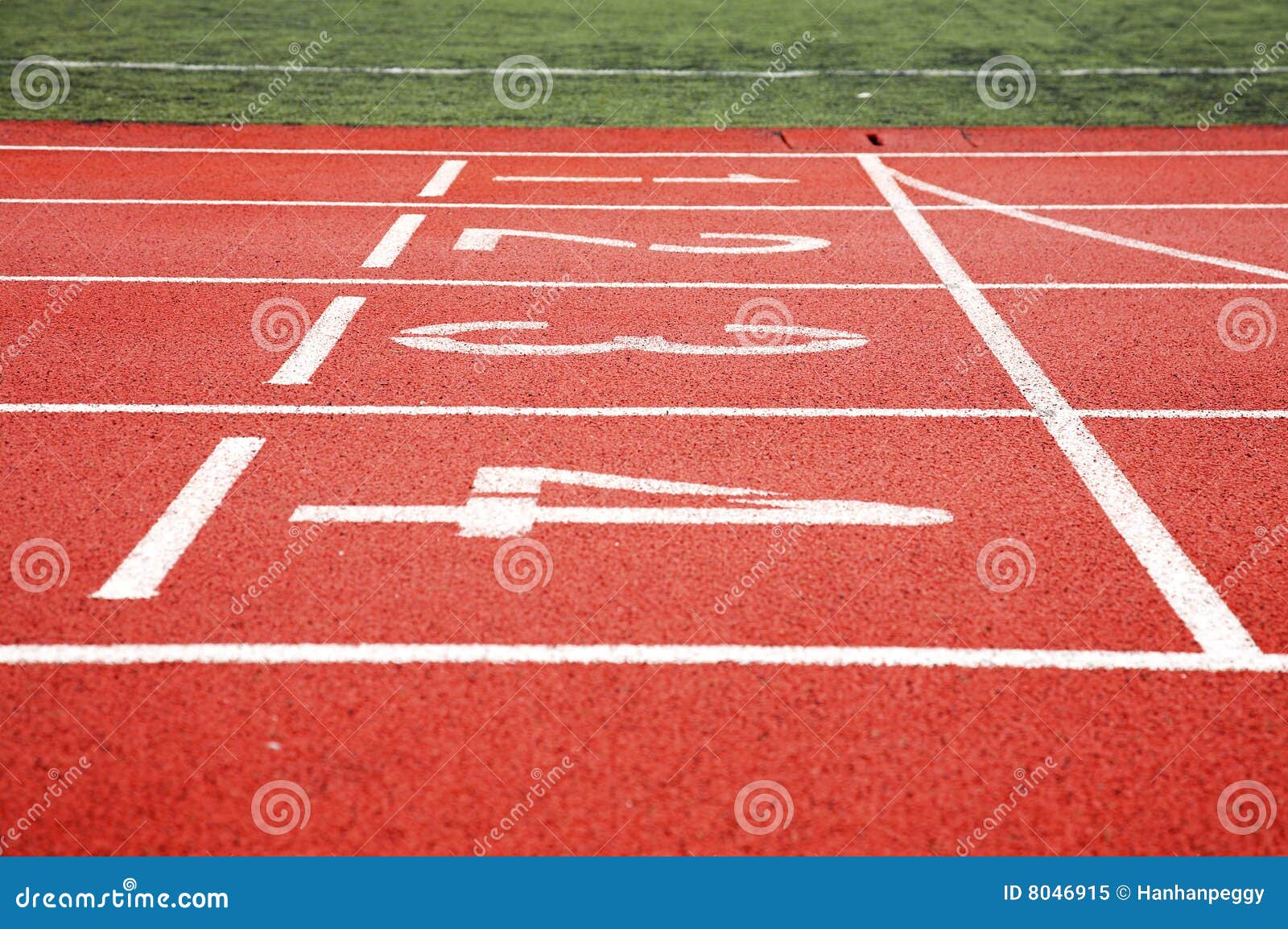 Start of running track stock image. Image of grass, training - 8046915