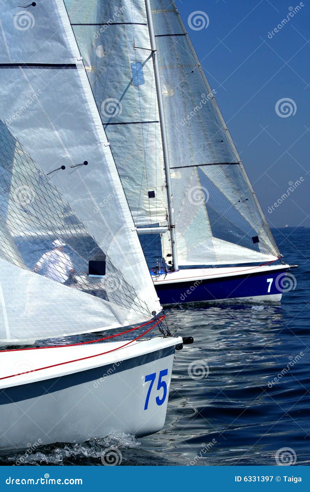 Start of Sailing Race / Yachting Stock Image - Image of sailing ...
