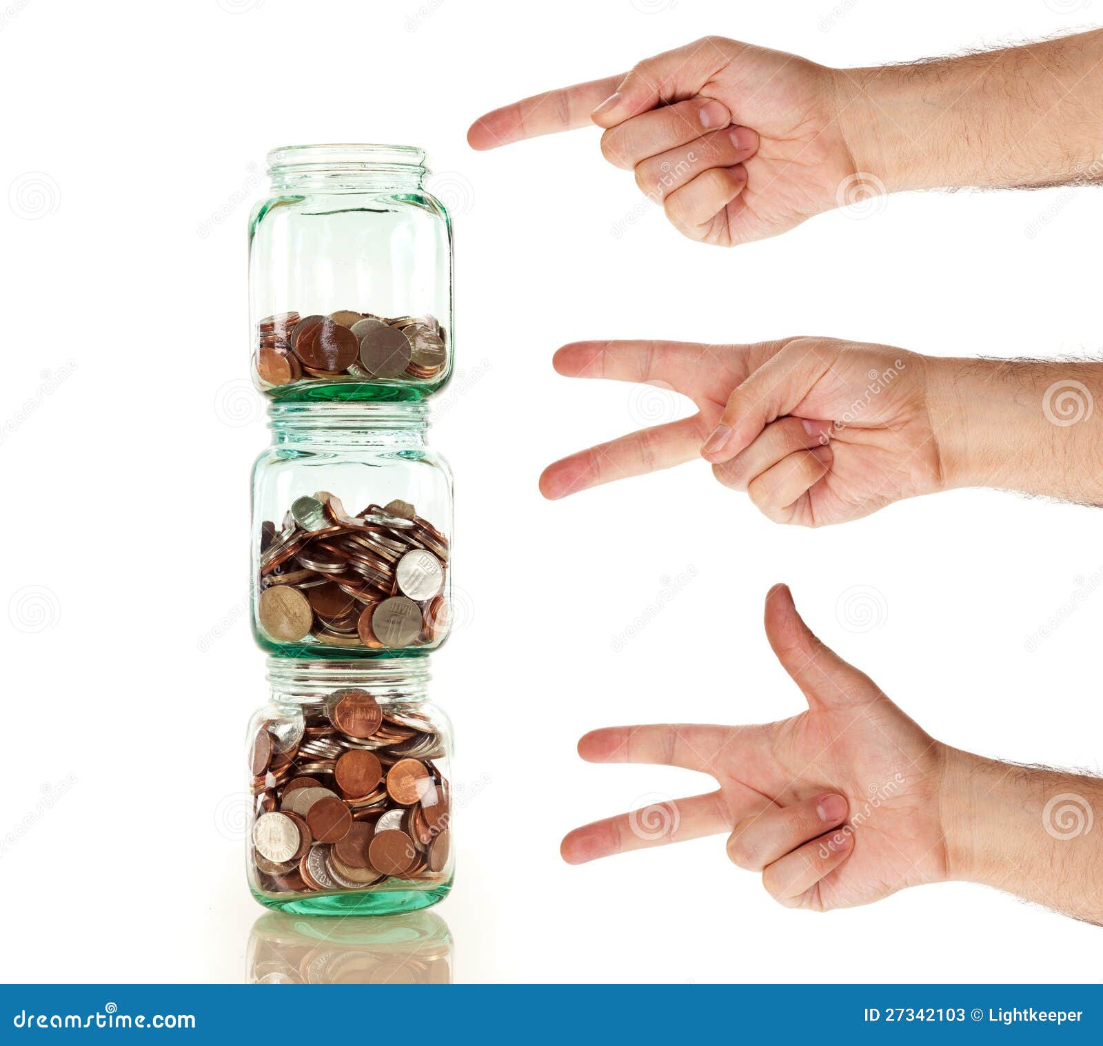 Start Saving Today - it S Easy As One Two Three Stock Image - Image of ...