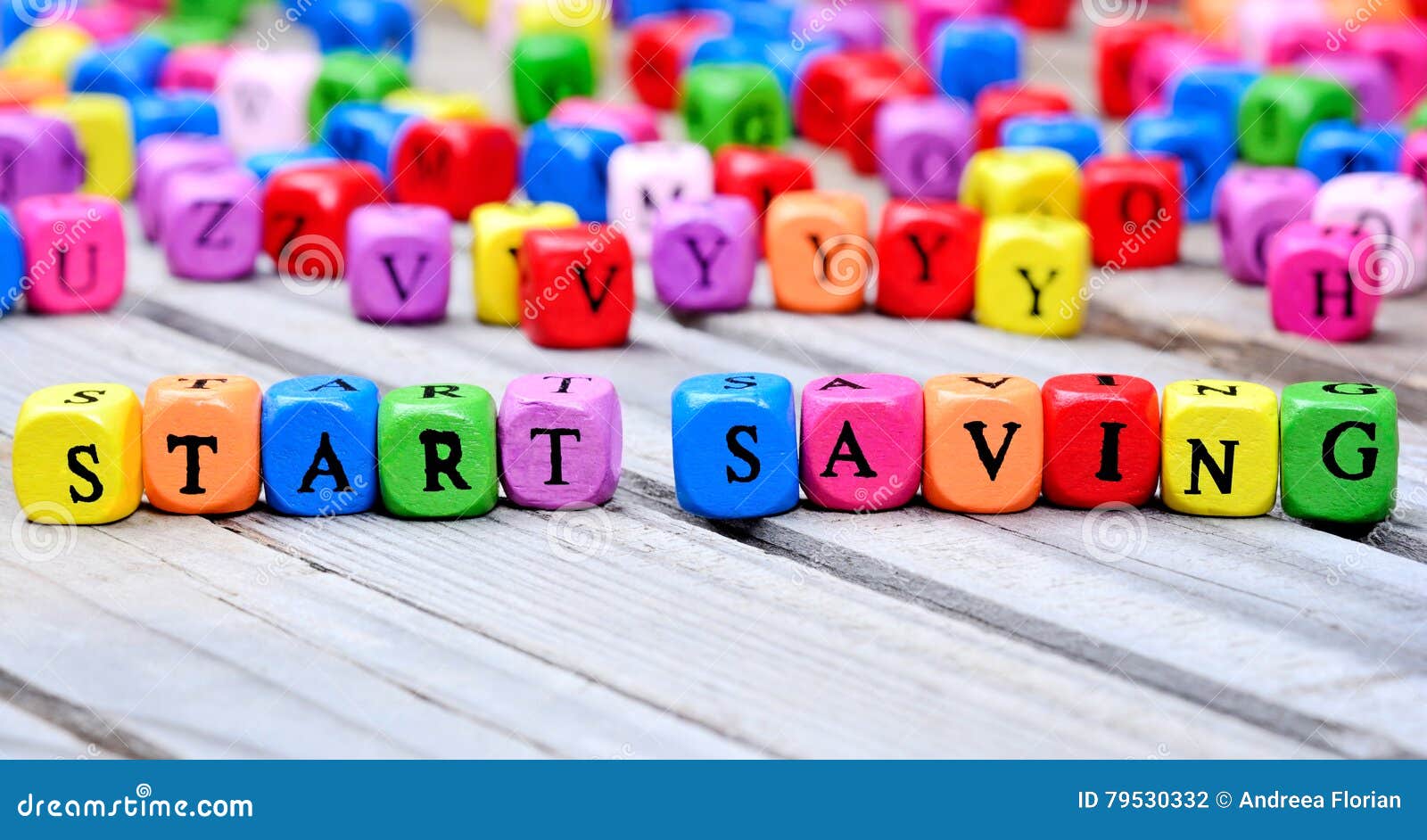 Start Saving Words on Table Stock Photo - Image of elementary, motivate ...