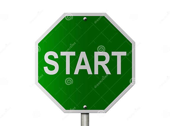 Start Sign stock illustration. Illustration of copyspace - 28712824