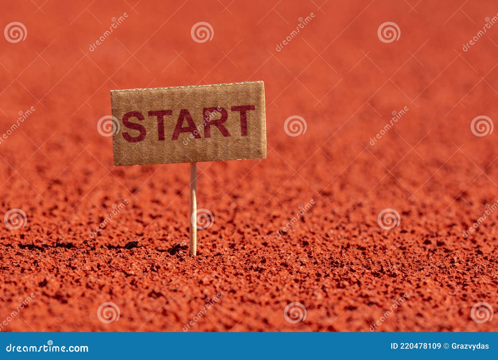 START Sign on Running Track Rubber Cover Stock Image - Image of ...