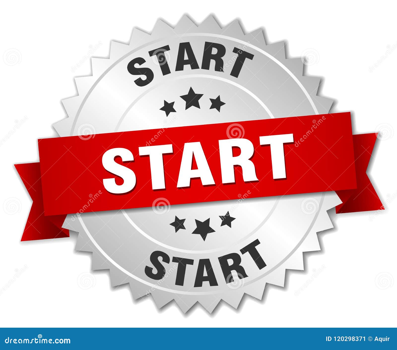 Start stock vector. Illustration of badge, peeler, seal - 120298371