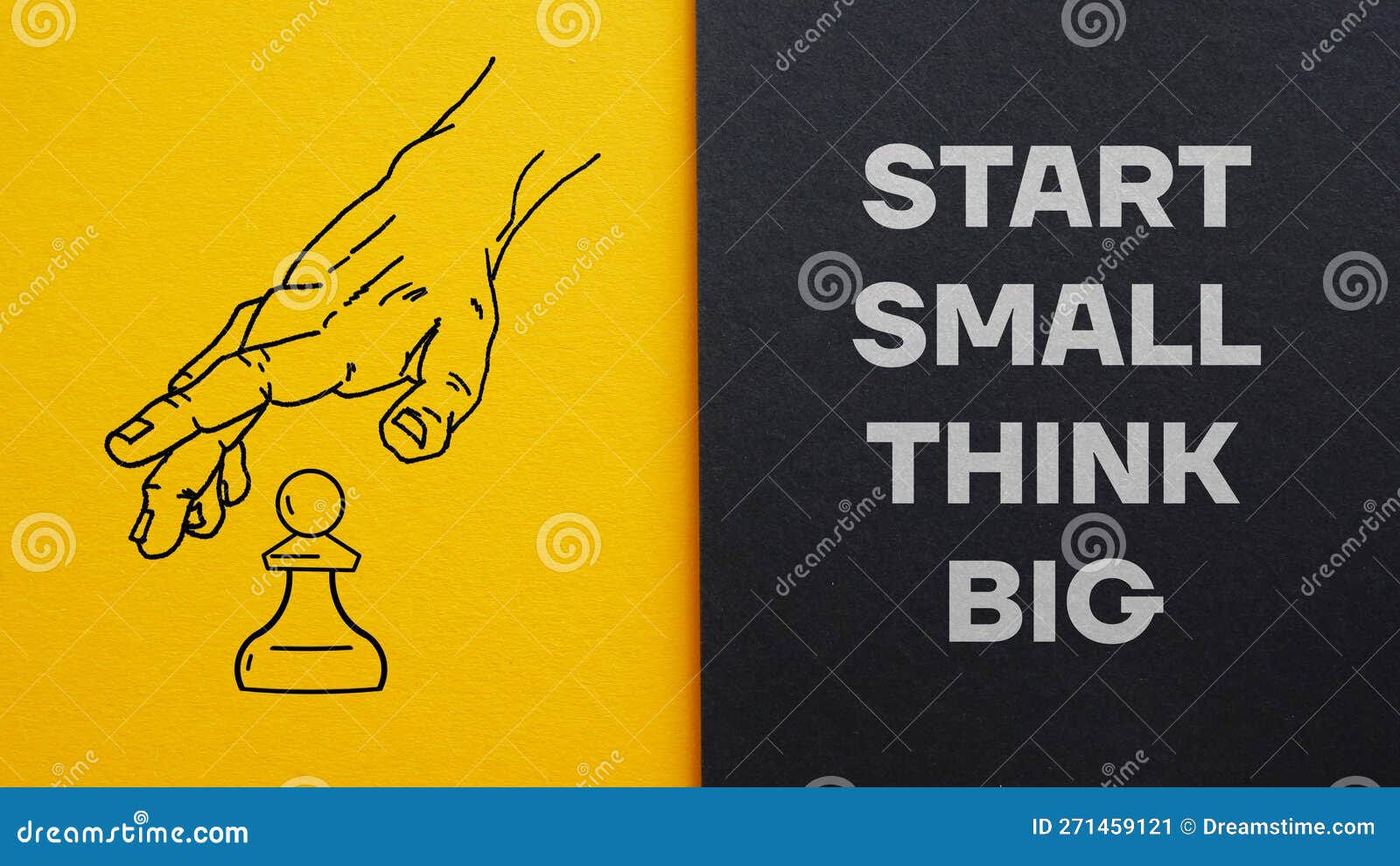 Start Small Think Big is Shown Using the Text and Picture of Hand with ... Start Small Think Big is Shown Using the Text and Picture of Hand with ...