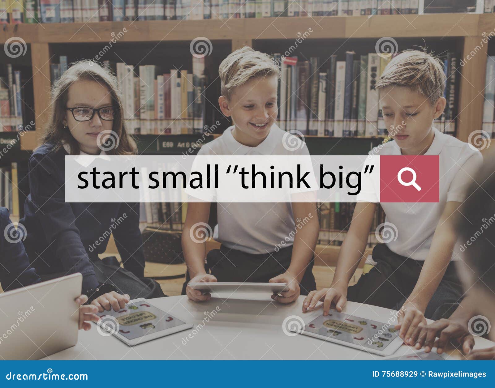 Start Small Think Big Startup Dream Aspirations Concept Stock Image ...