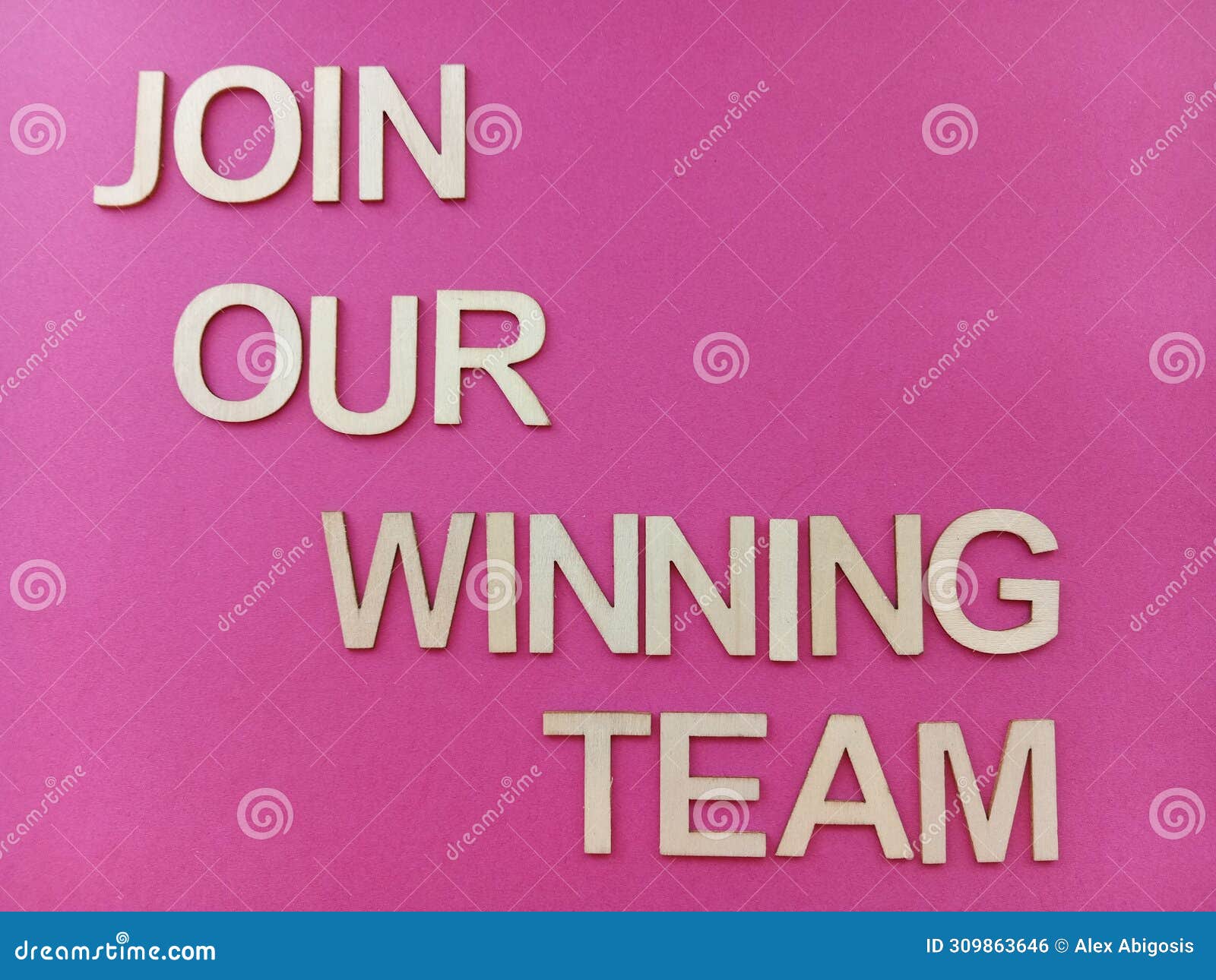 Join our winning team sign stock photo. Image of employment - 309863646