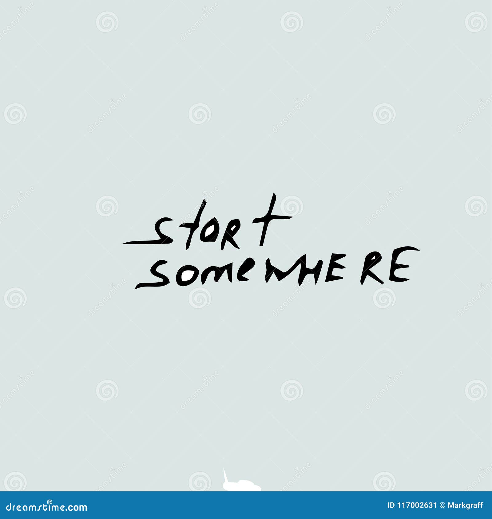 Start Somewhere Vector Illustration Stock Vector - Illustration of ...