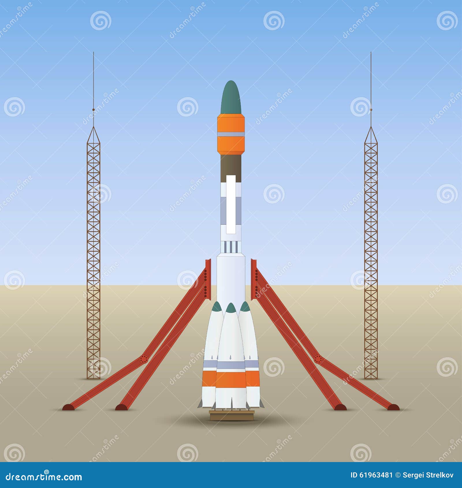 Start space rocket stock image. Image of russia, station - 61963481
