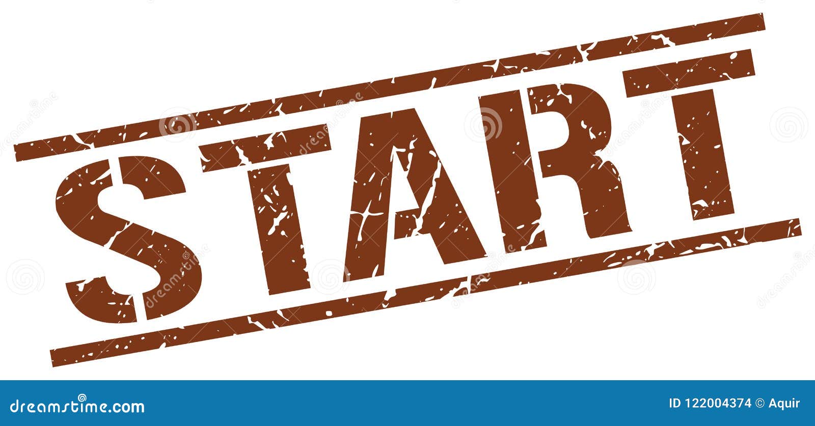 Start stamp stock vector. Illustration of start, white - 122004374