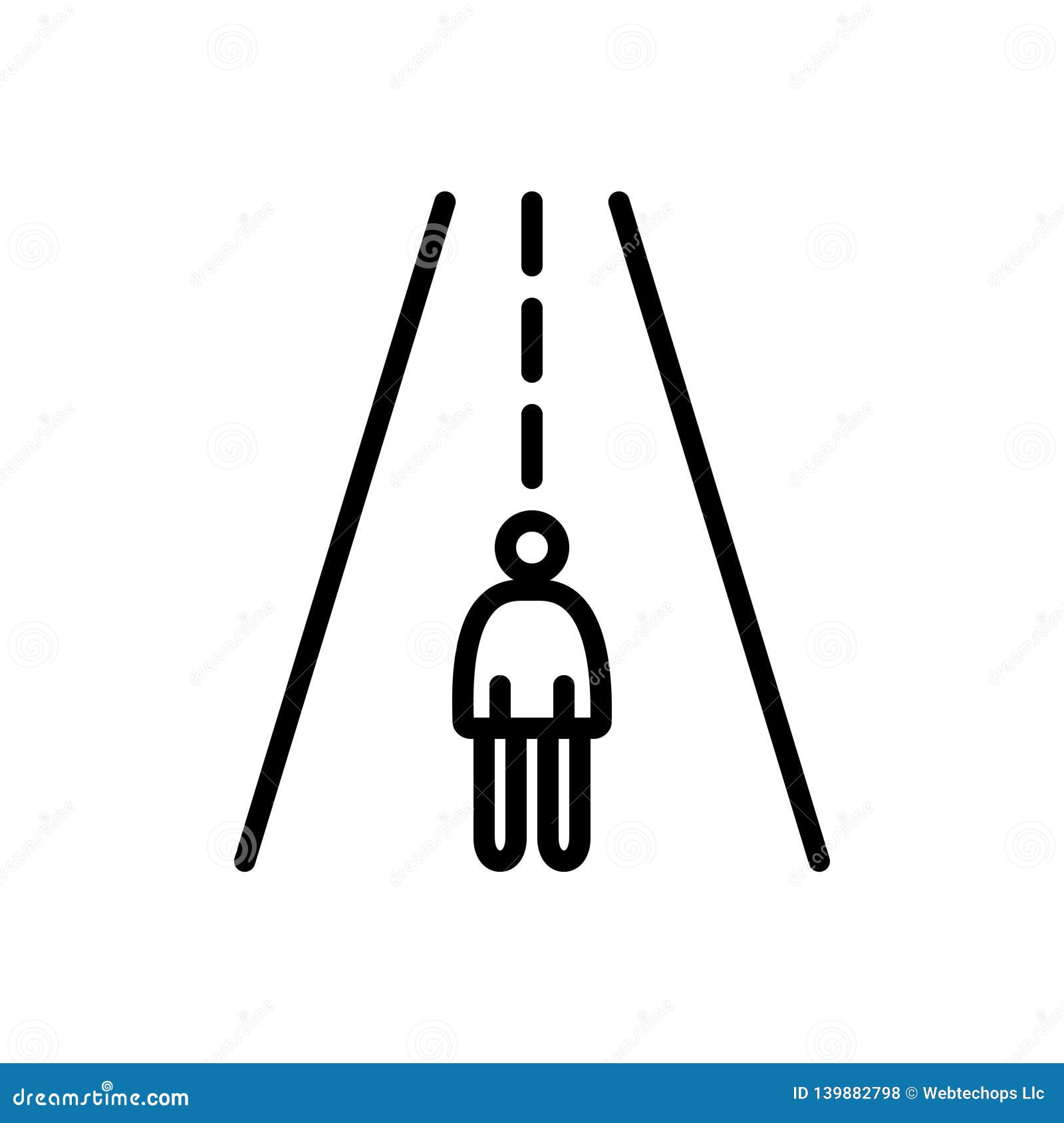 Black Line Icon for Start, Beginner and Level Stock Vector ...