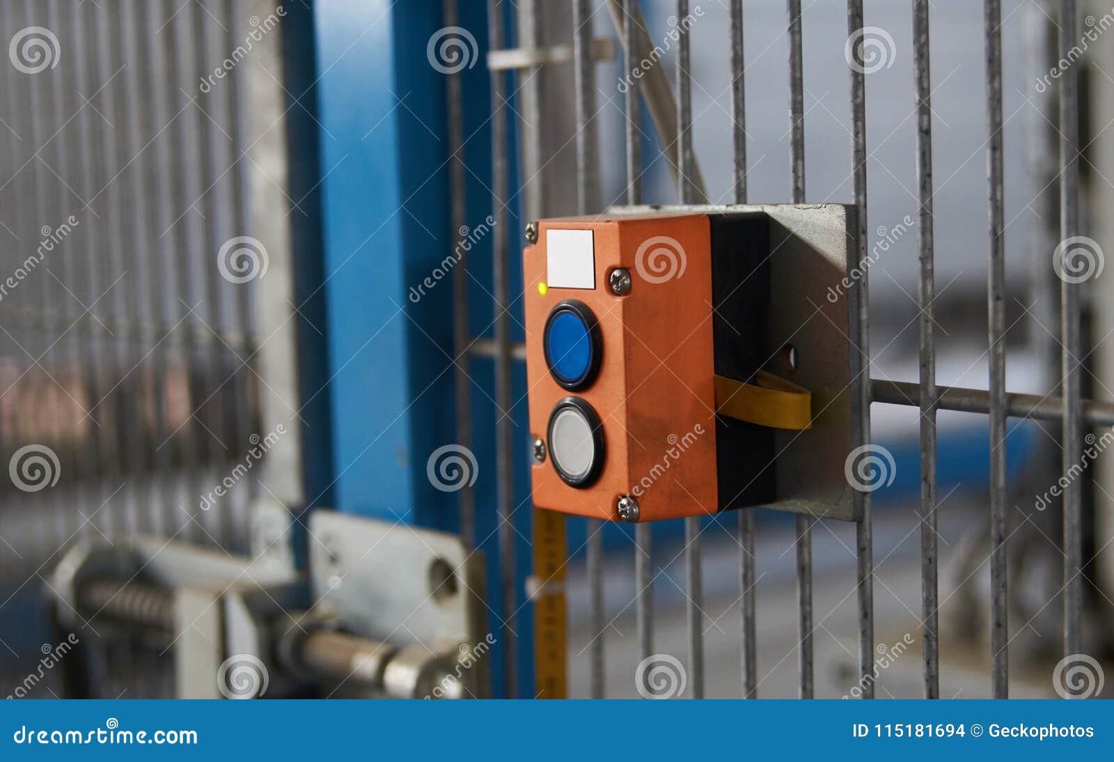Start or Stop Button for Industrial Machine, Close-up Stock Photo ...