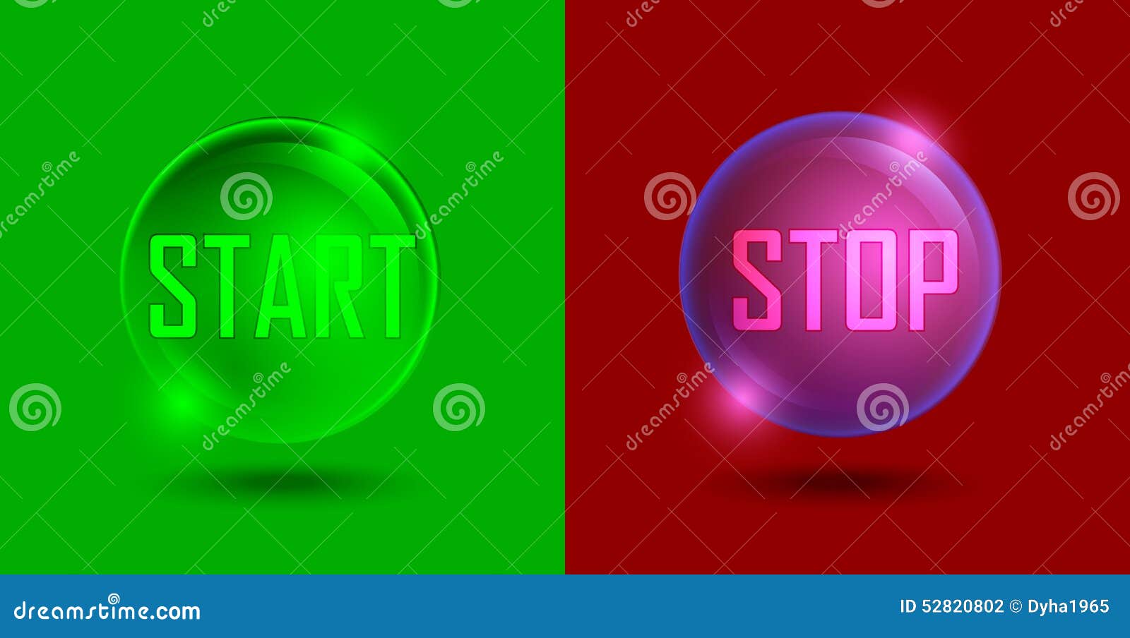 Start-stop stock vector. Illustration of page, buttons - 52820802